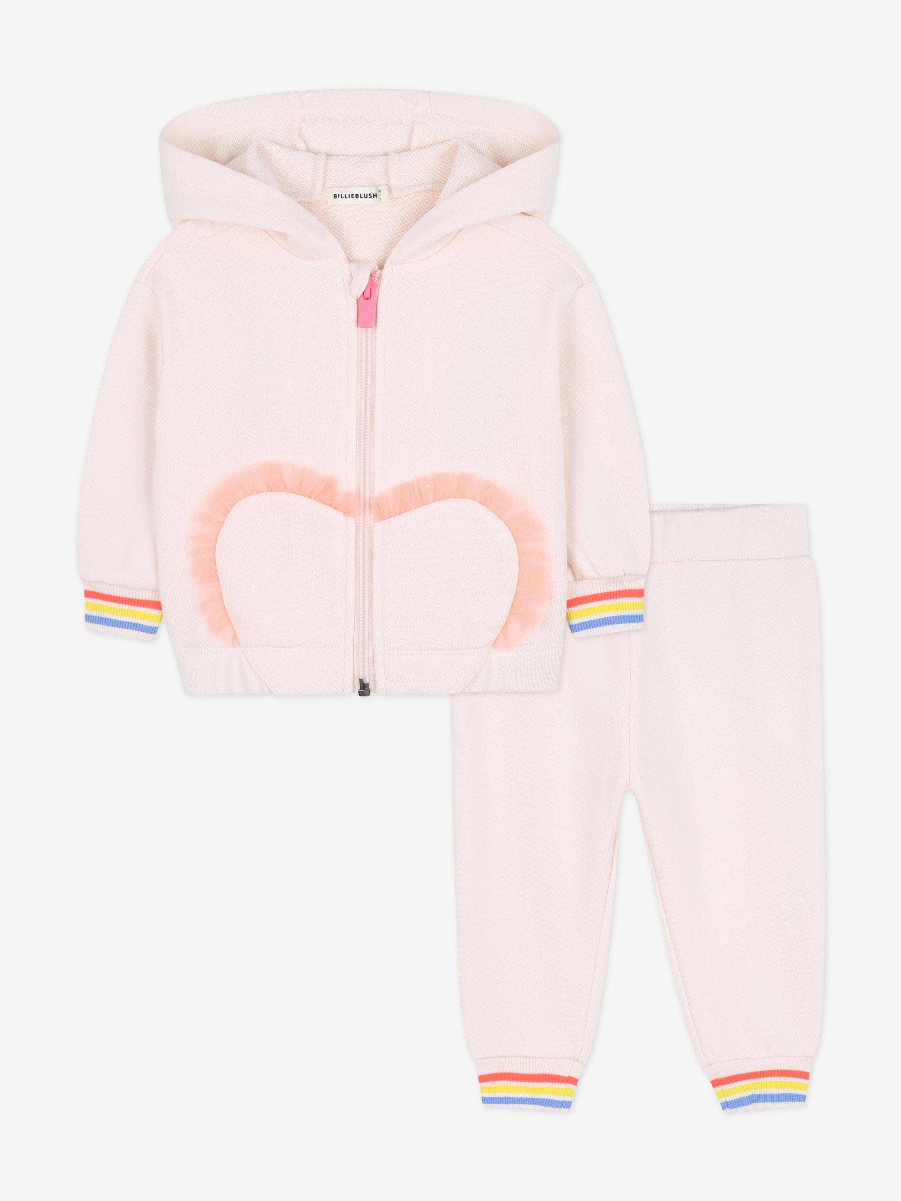 Billieblush Baby Girls Heart Tracksuit in Pink | Childsplay Clothing