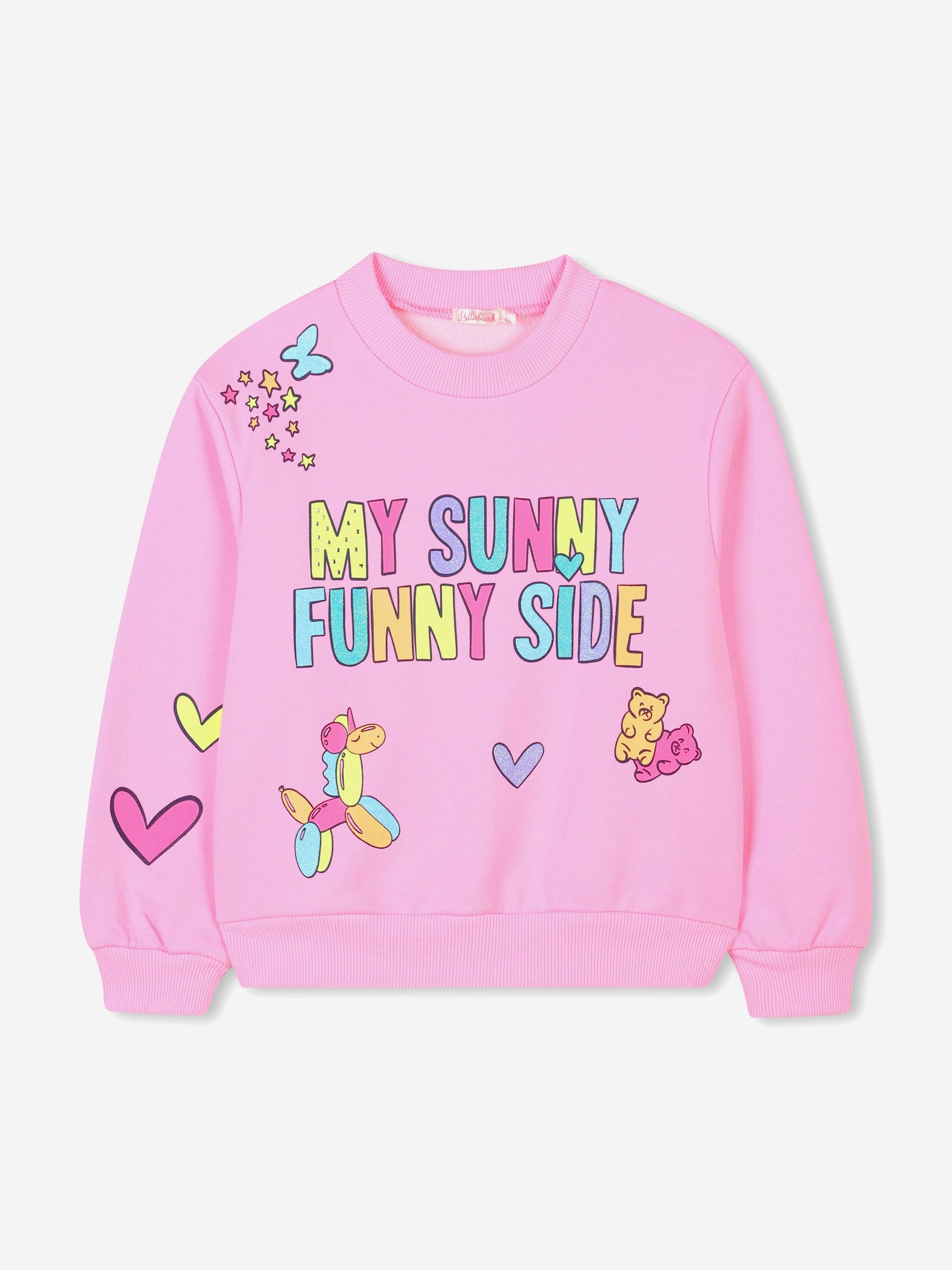 Girls Illustrated Sweatshirt in Pink | Childsplay Clothing
