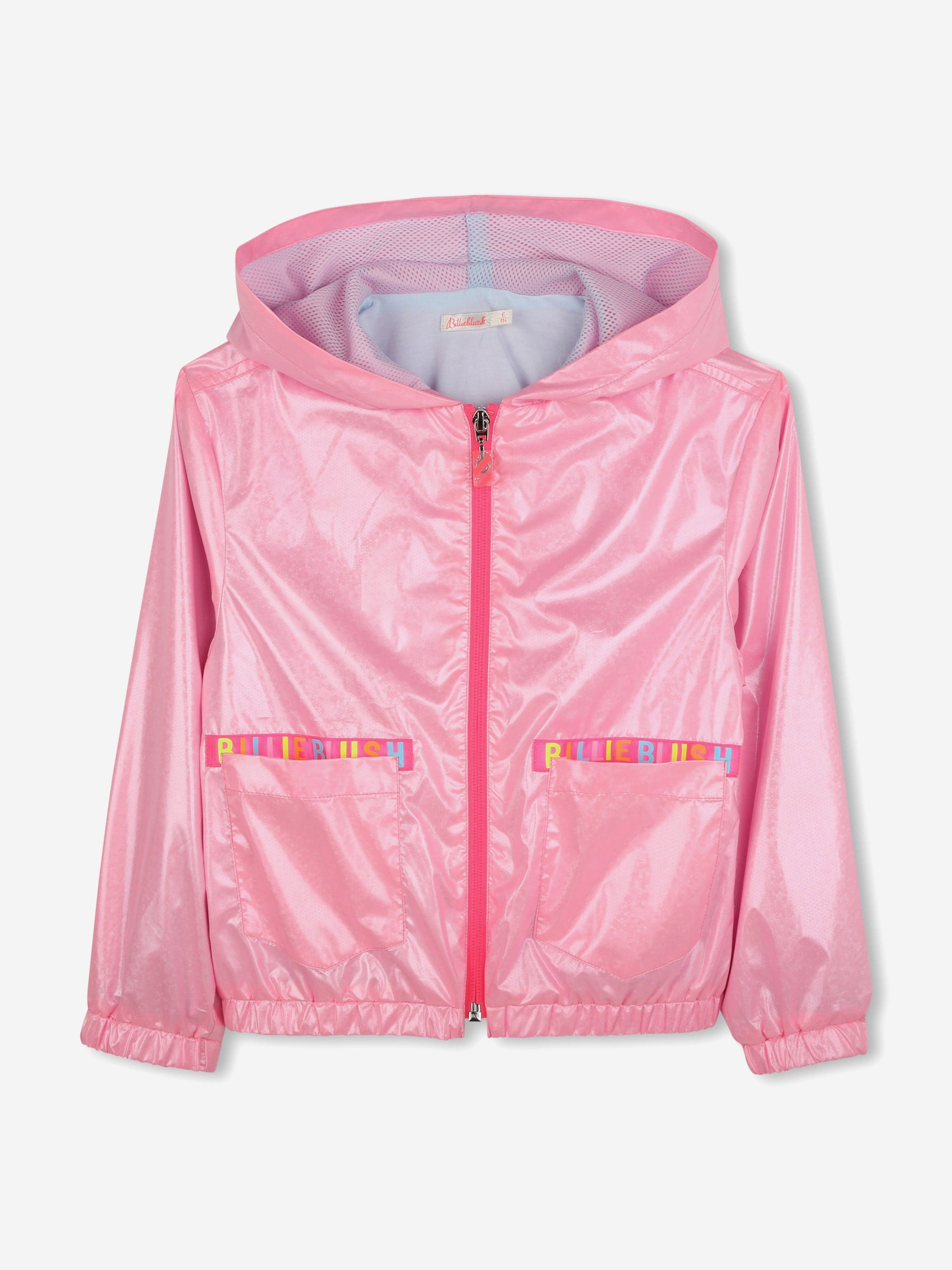 Girls Hooded Windbreaker in Pink | Childsplay Clothing