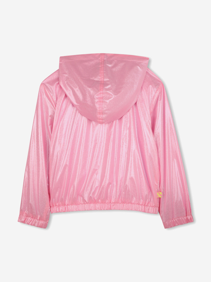 Girls Hooded Windbreaker in Pink | Childsplay Clothing