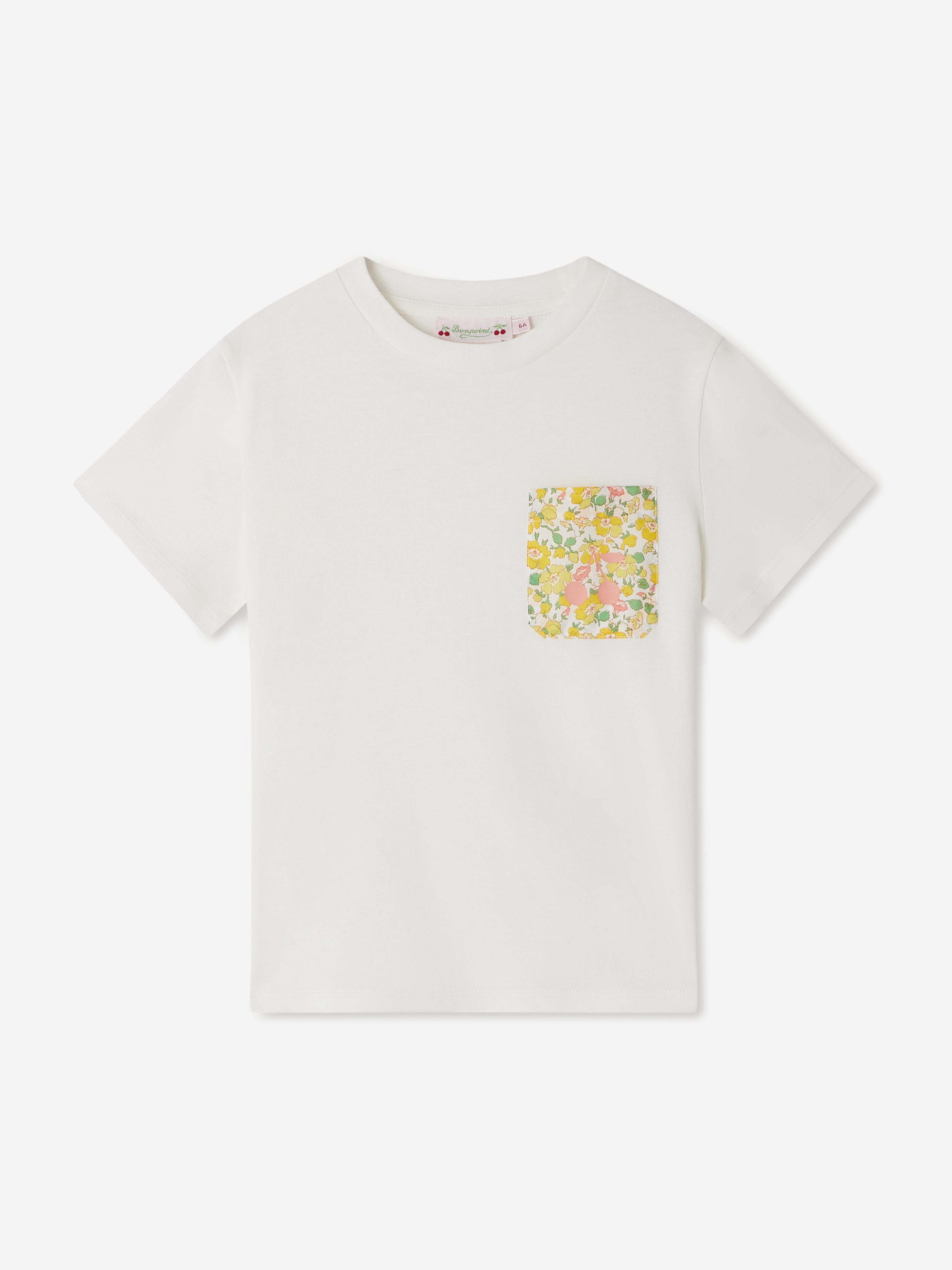 Bonpoint Girls Thida T-Shirt in Ivory | Childsplay Clothing