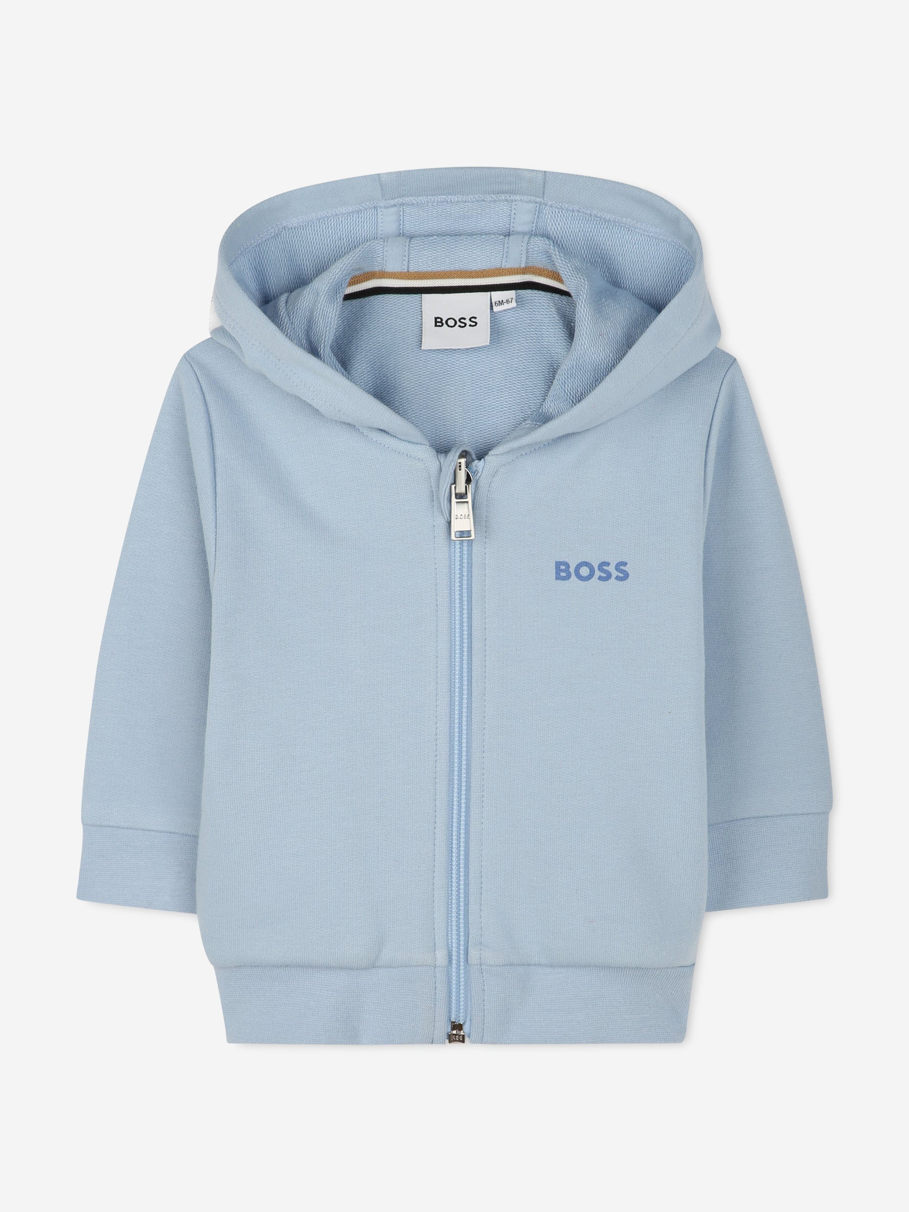 BOSS Baby Boys Zip Up Top in Blue | Childsplay Clothing