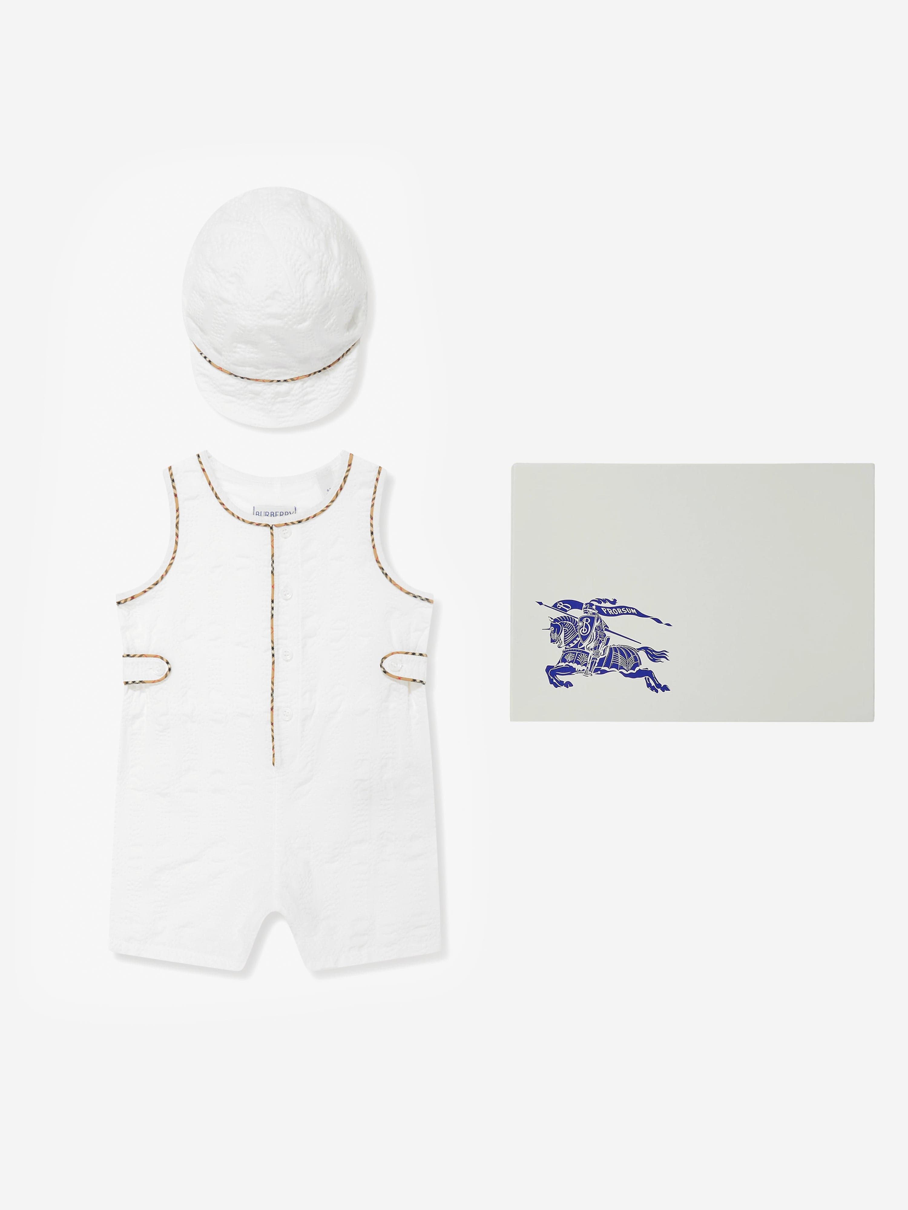 Burberry Baby Salim Gift Set in White | Childsplay Clothing
