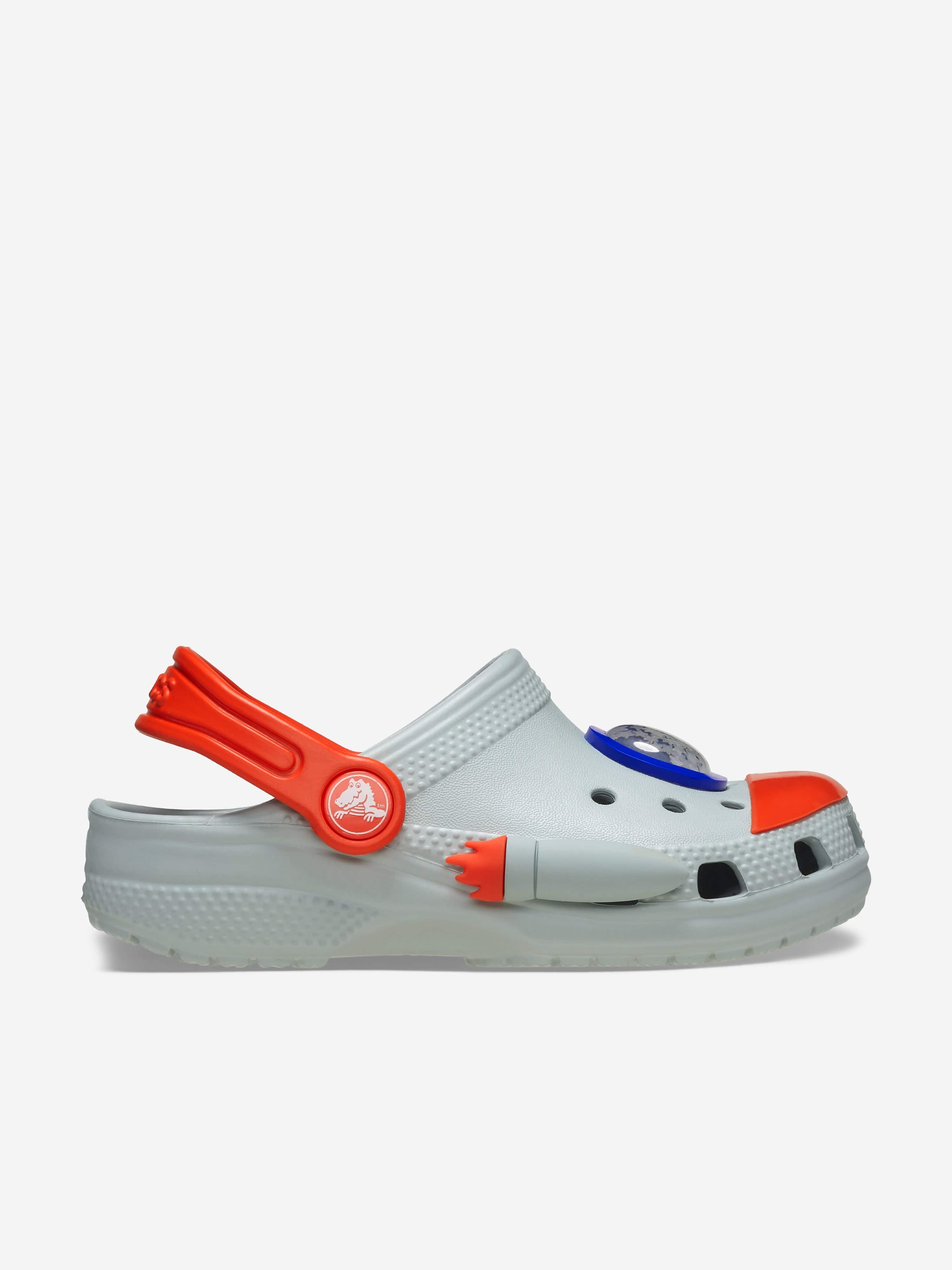 Crocs Boys Classic Rocket Ship Clog in Grey | Childsplay Clothing