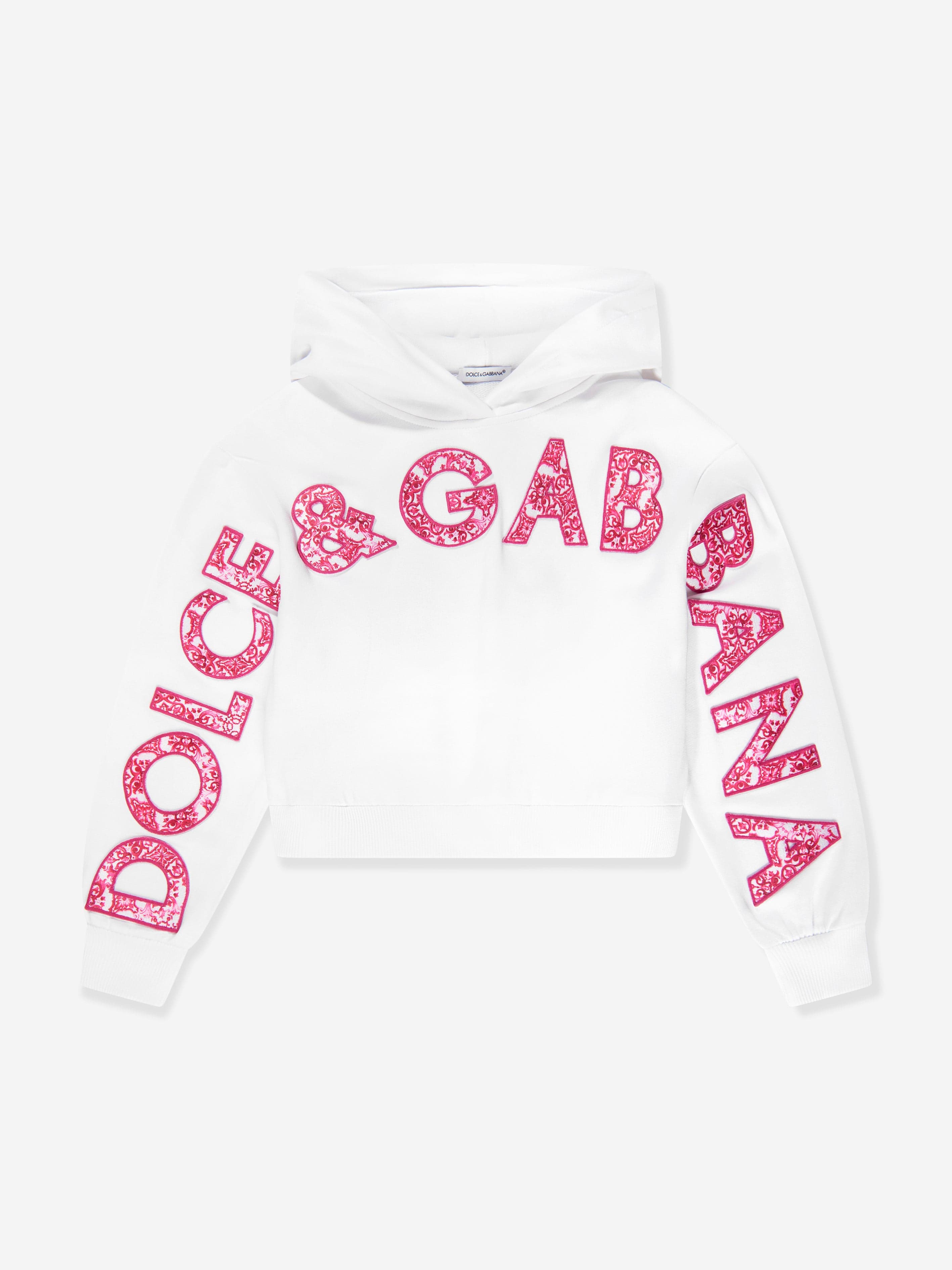 Girls Logo Hoodie in White | Childsplay Clothing