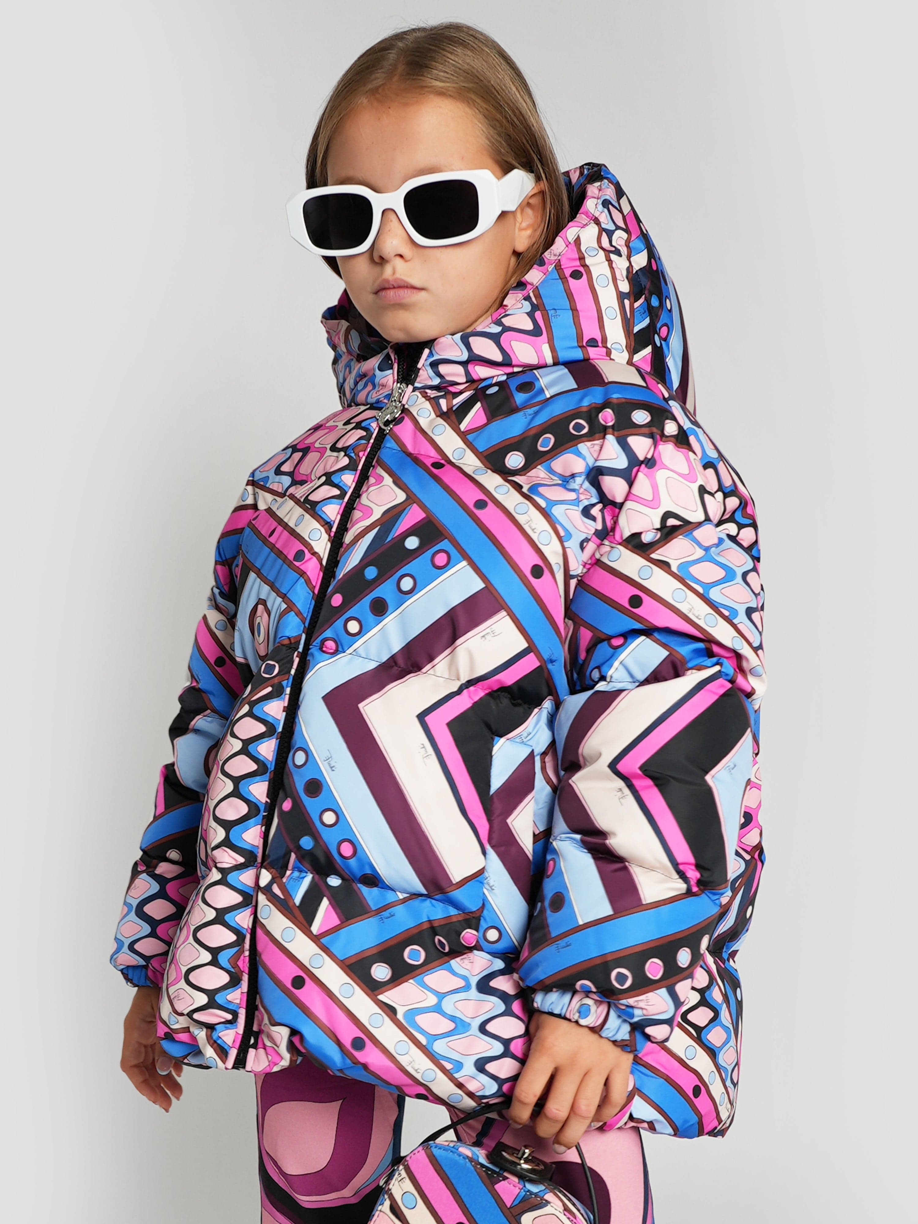 PUCCI Girls Vivara Puffer Jacket in Multicolour | Childsplay Clothing