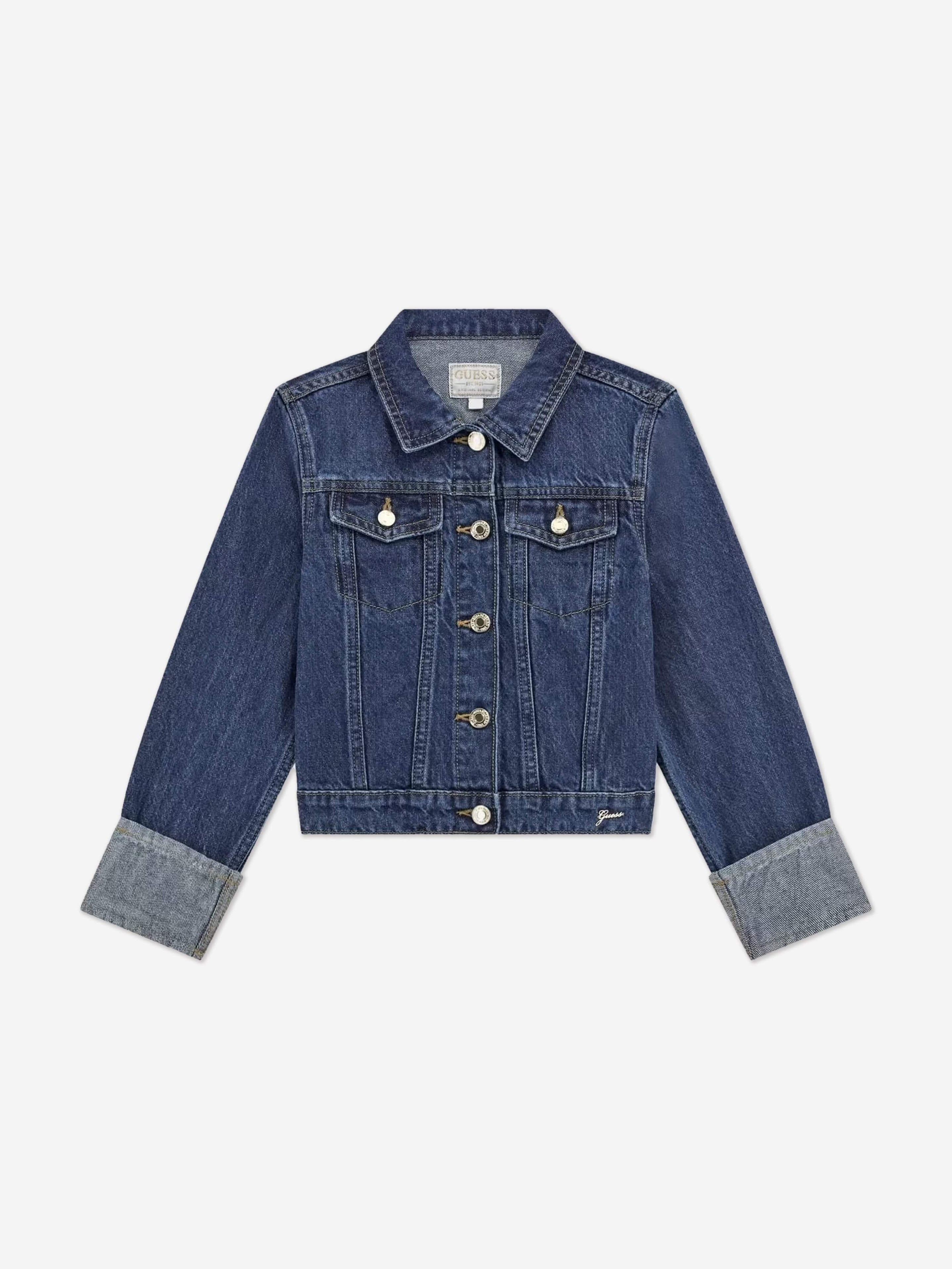 Guess Girls Denim Jacket in Blue | Childsplay Clothing