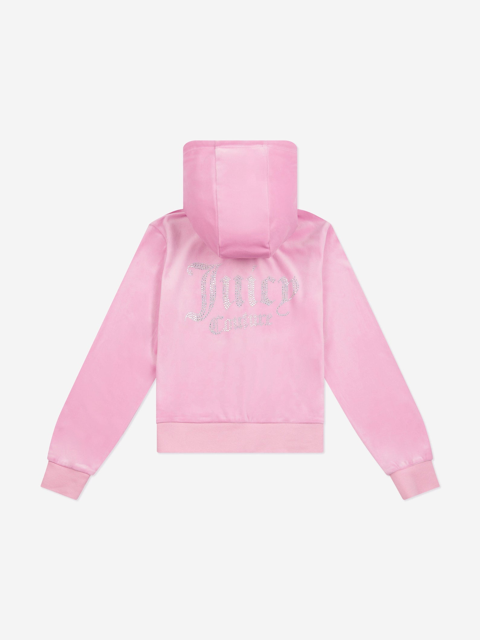 Juicy Couture Girls Diamante Logo Zip Up Top in Pink | Childsplay Clothing