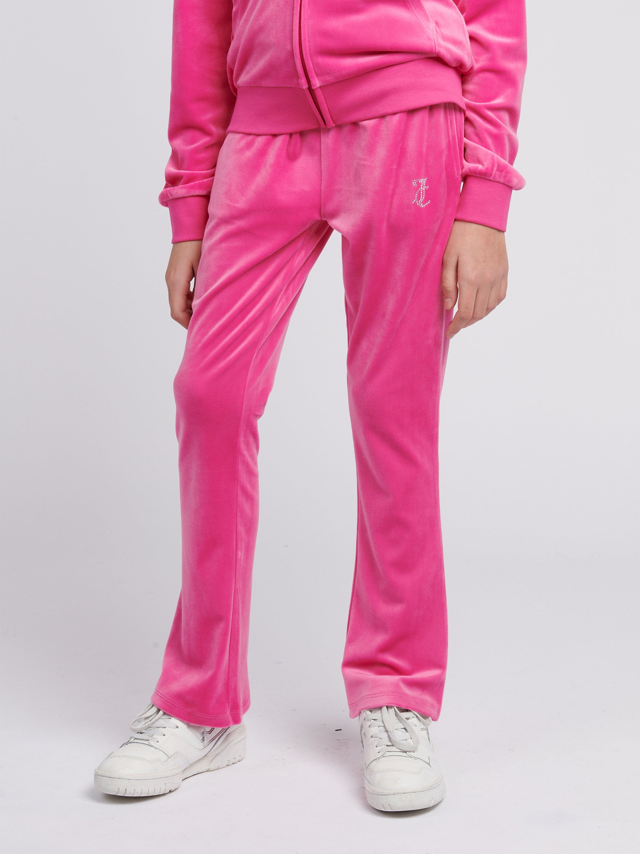 Juicy Couture Girls Diamante Bootcut Joggers in Pink | Childsplay ...