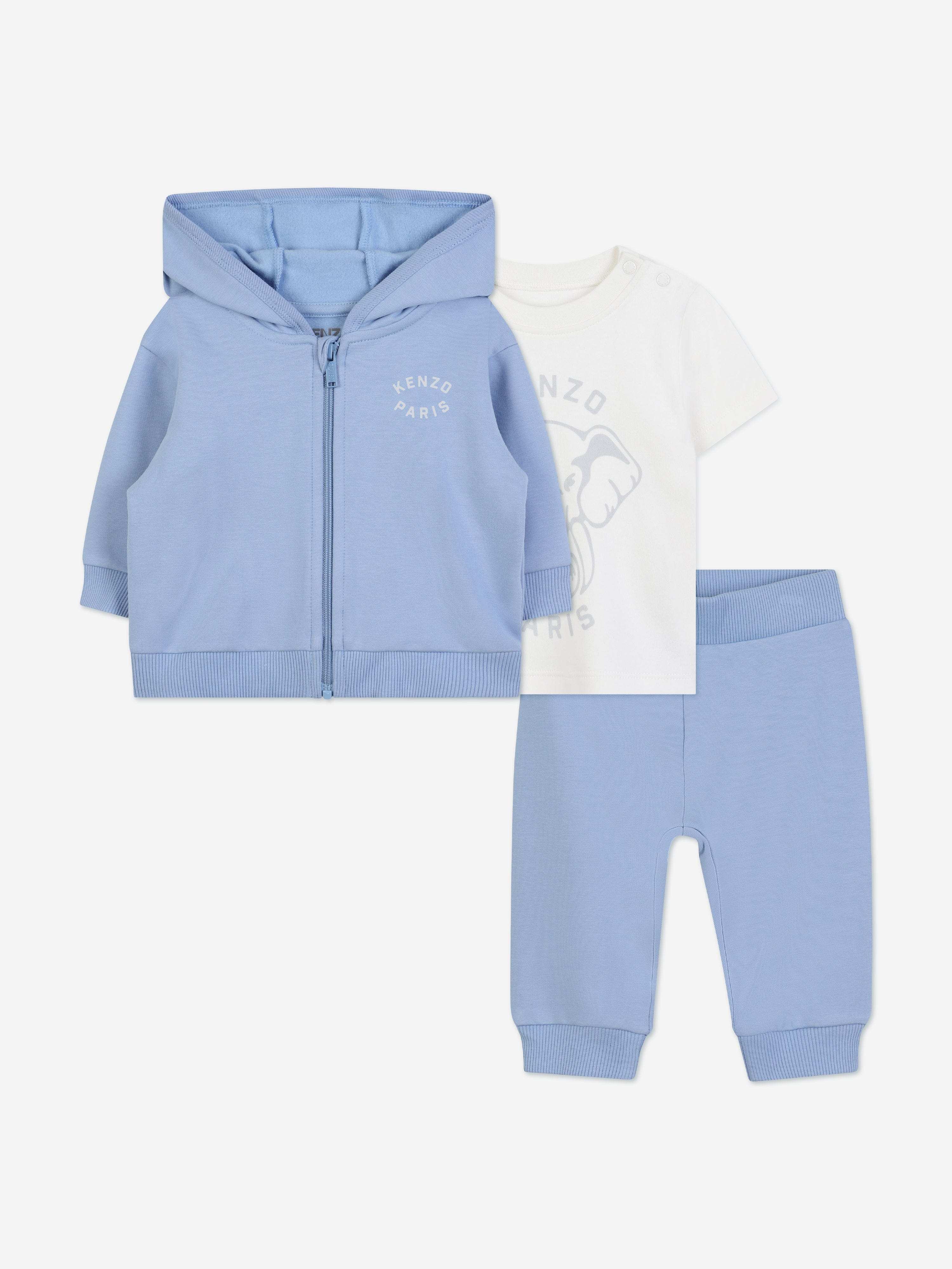 KENZO Baby Boys 3 Piece Tracksuit Set in Blue | Childsplay Clothing UK