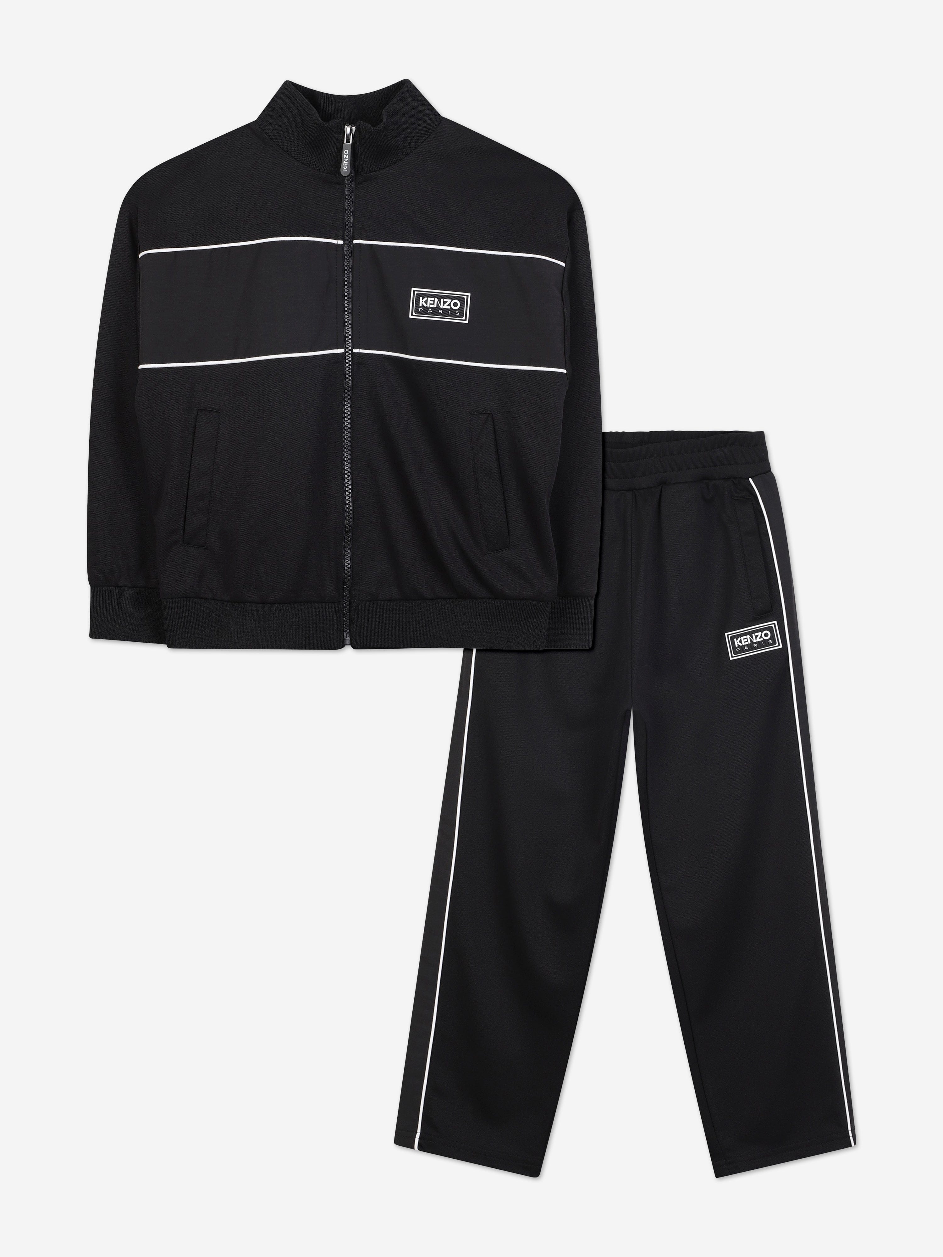 KENZO Kids Contrast Logo Tracksuit in Navy | Childsplay Clothing UK