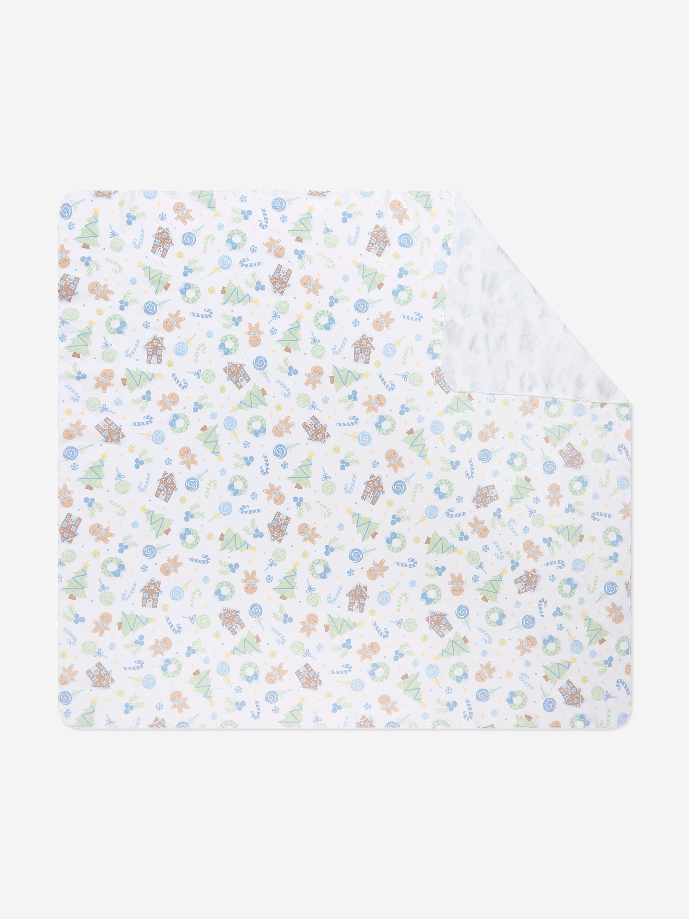 Magnolia Baby Baby Boys Sweet Gingerbread Swaddle Blanket in White ...