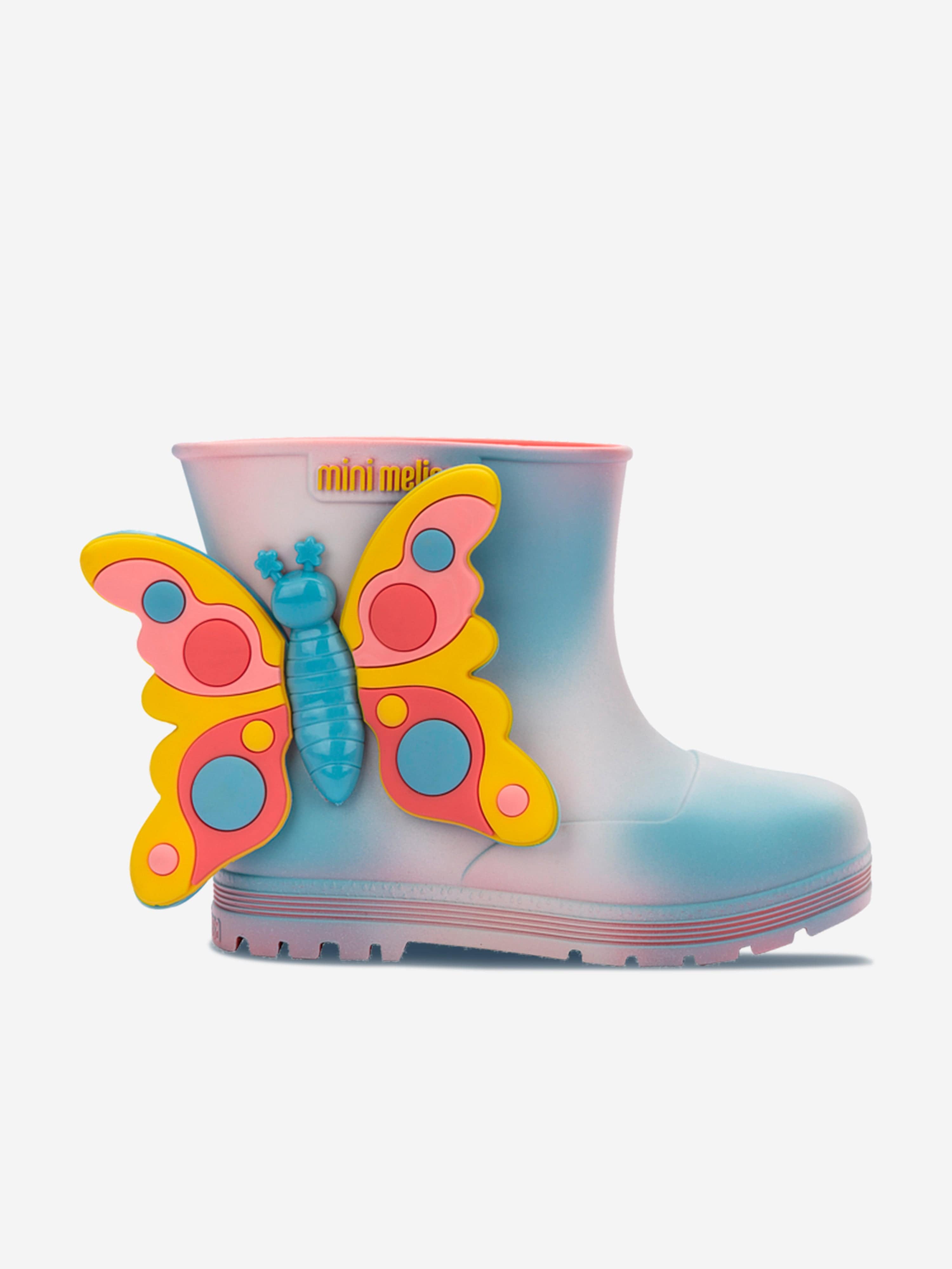 Mini Melissa Girls Wonderland Wellies in Purple | Childsplay Clothing