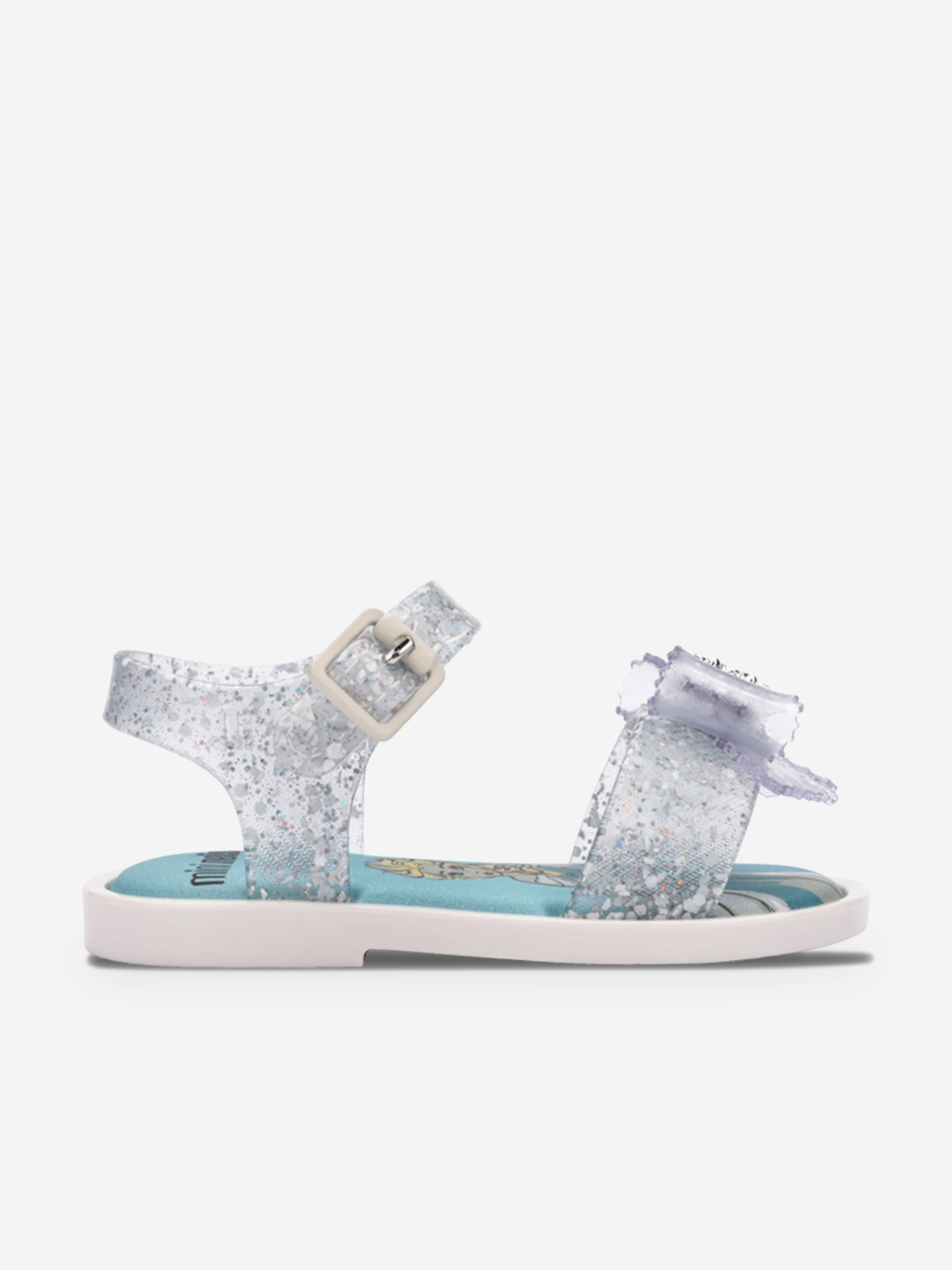 Mini Melissa Girls Mar + Disney Princess sandals in White | Childsplay ...