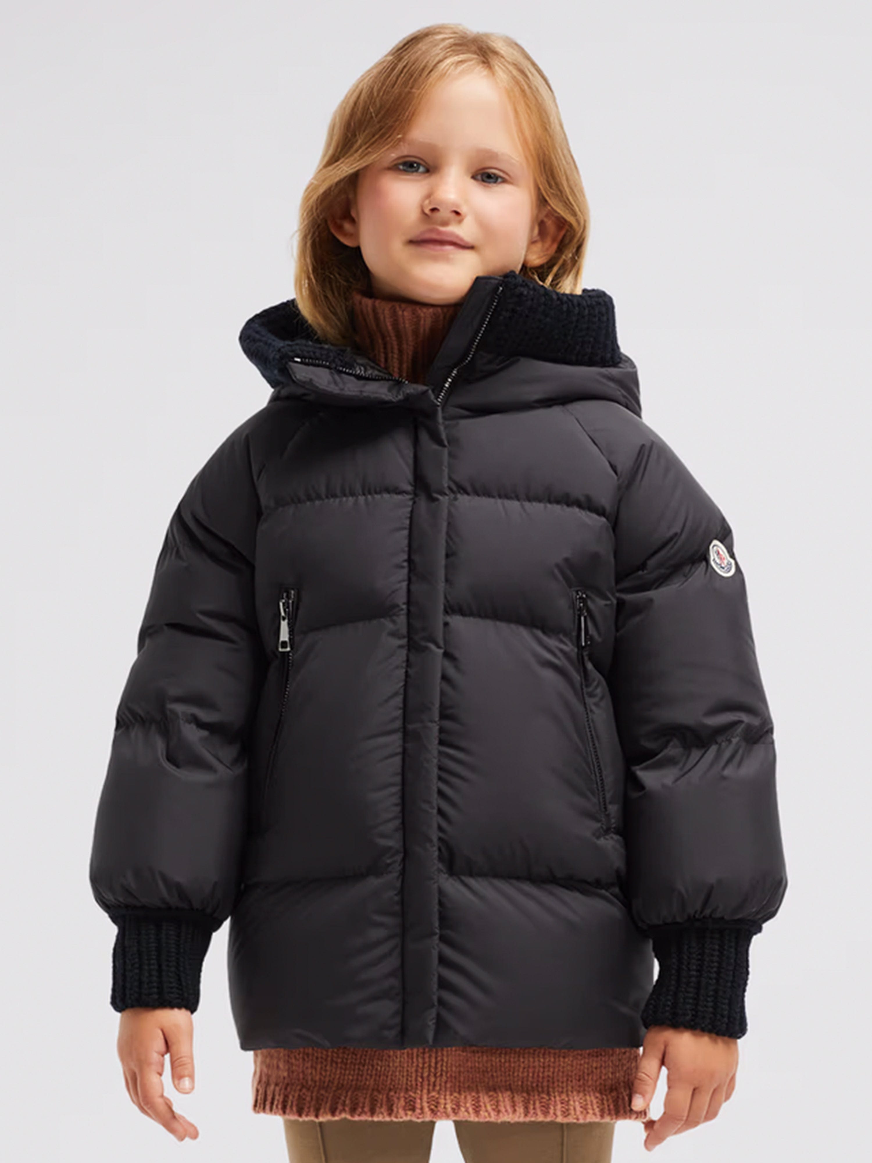 Moncler Enfant Girls Down Padded Ronda Jacket in Black | Childsplay ...