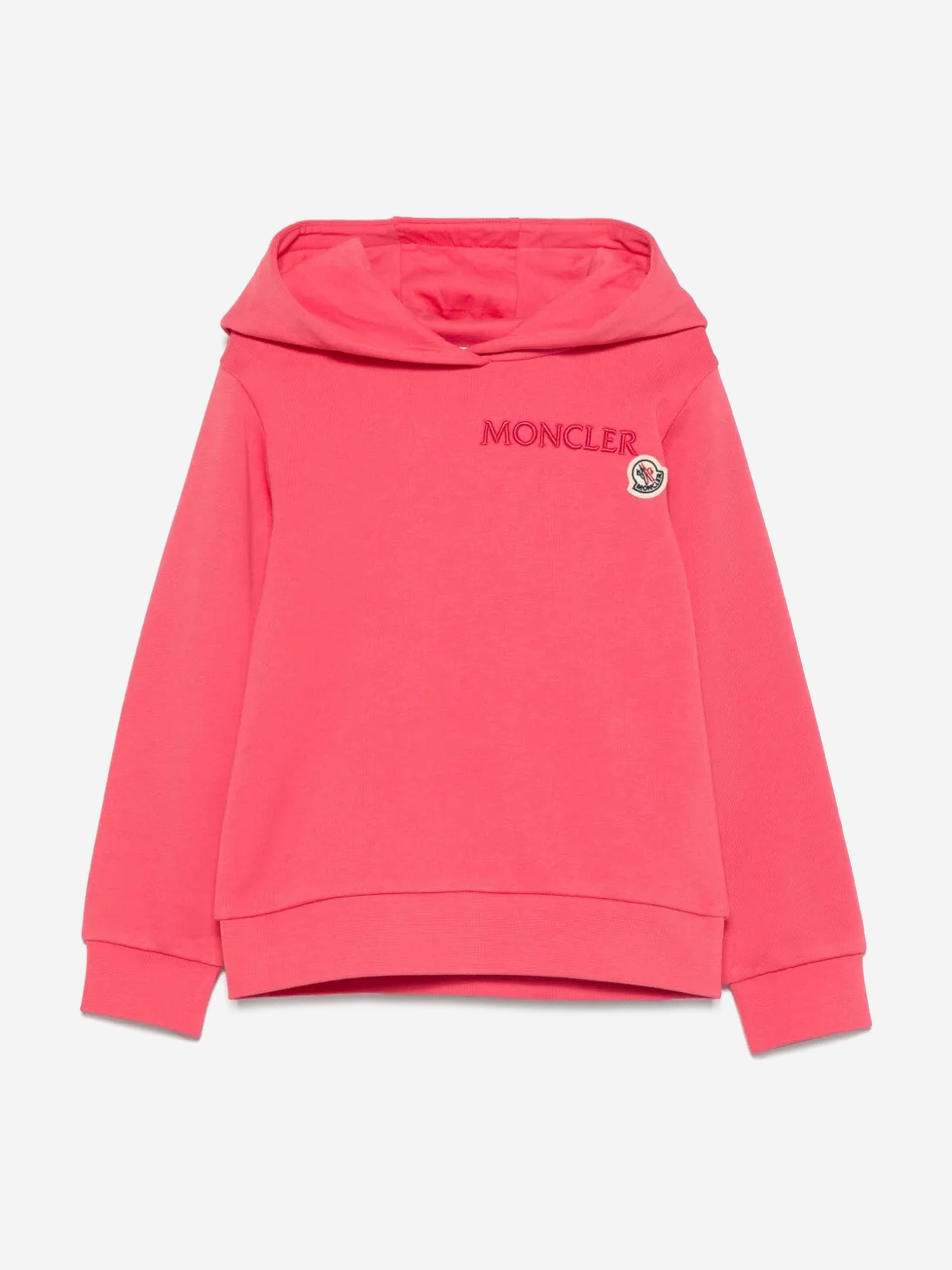 Moncler Enfant Girls Logo Hoodie in Pink | Childsplay Clothing