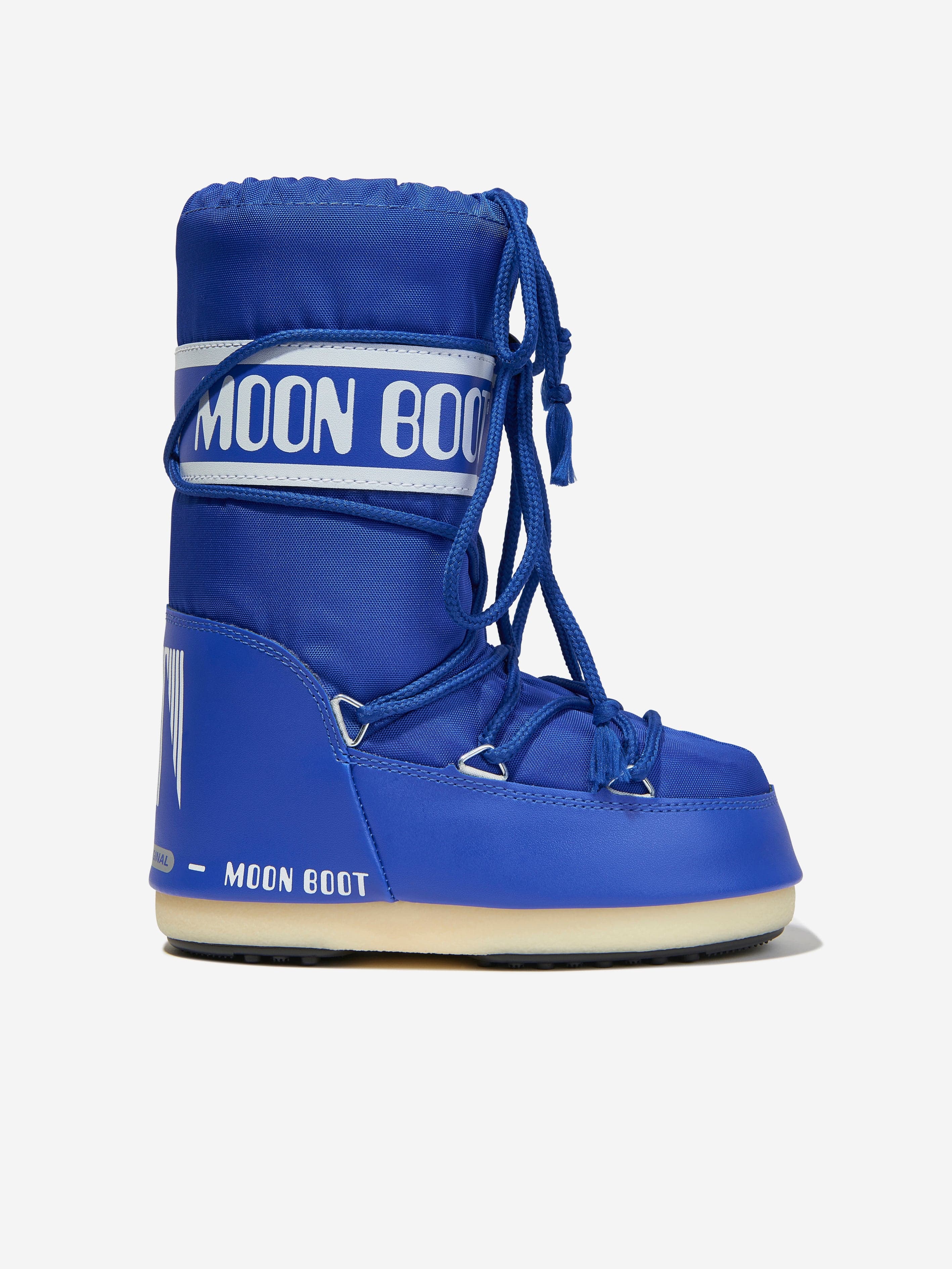 Moon Boot Kids Icon Nylon Snow Boots in Blue | Childsplay Clothing
