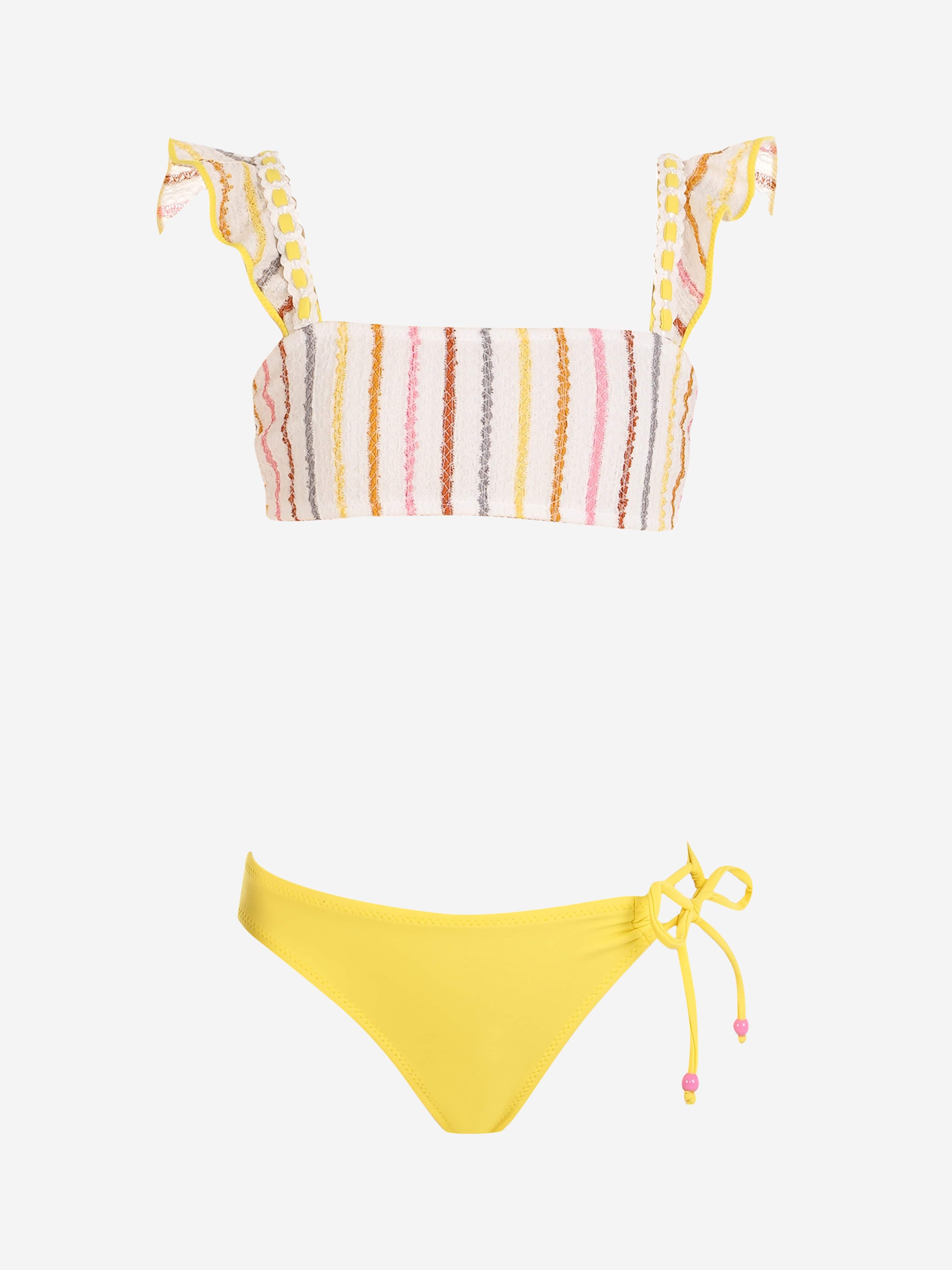 Nessi Byrd Girls Thelma Bikini in Yellow | Childsplay Clothing UK