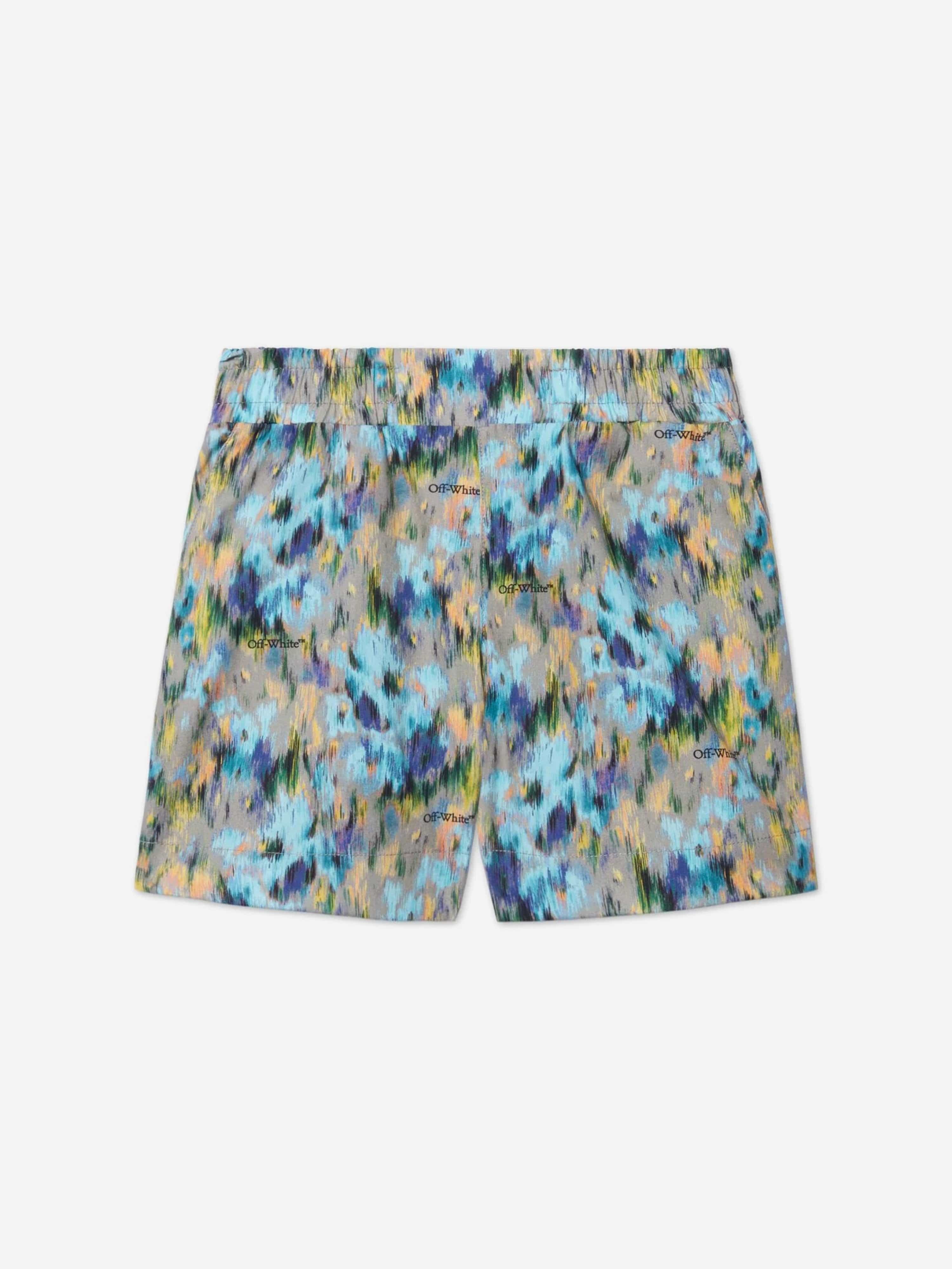 Off-White Boys All Over Watercolour Shorts in Multicolour | Childsplay ...
