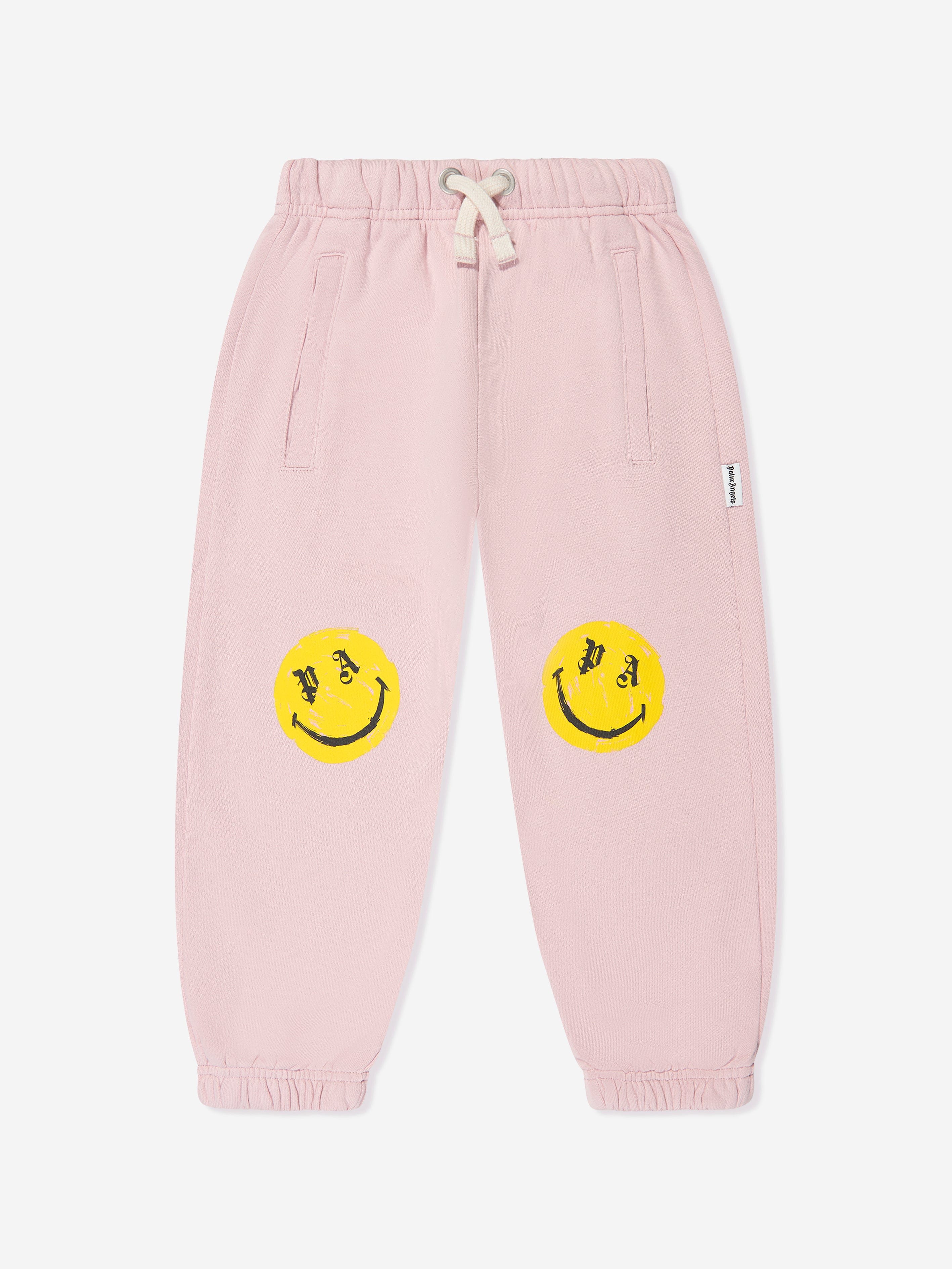 Girls Smiley Brush Joggers in Pink | Childsplay Clothing