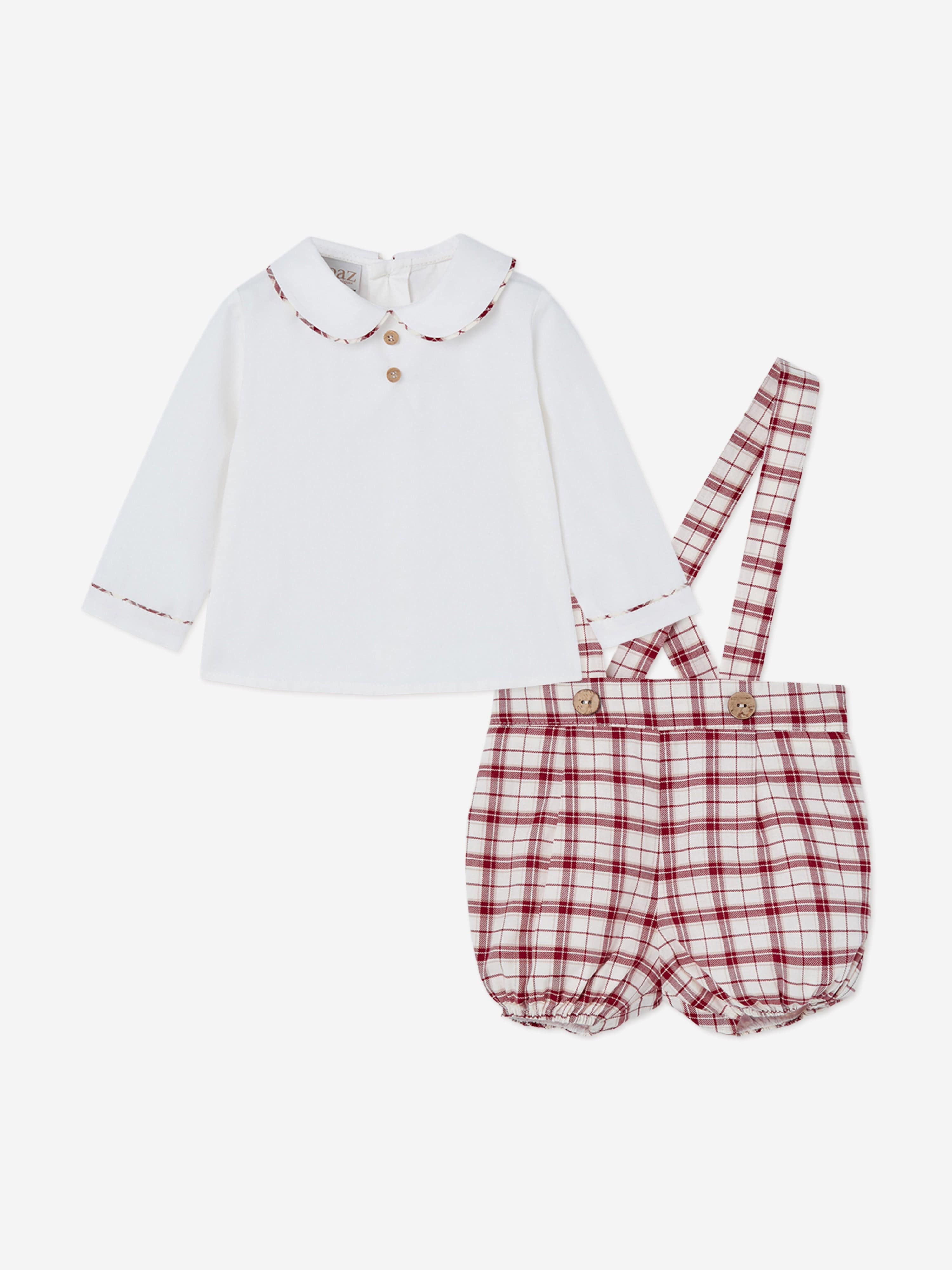 Paz Rodriguez Baby Boys Shirt and Shorts Set in Ivory | Childsplay ...
