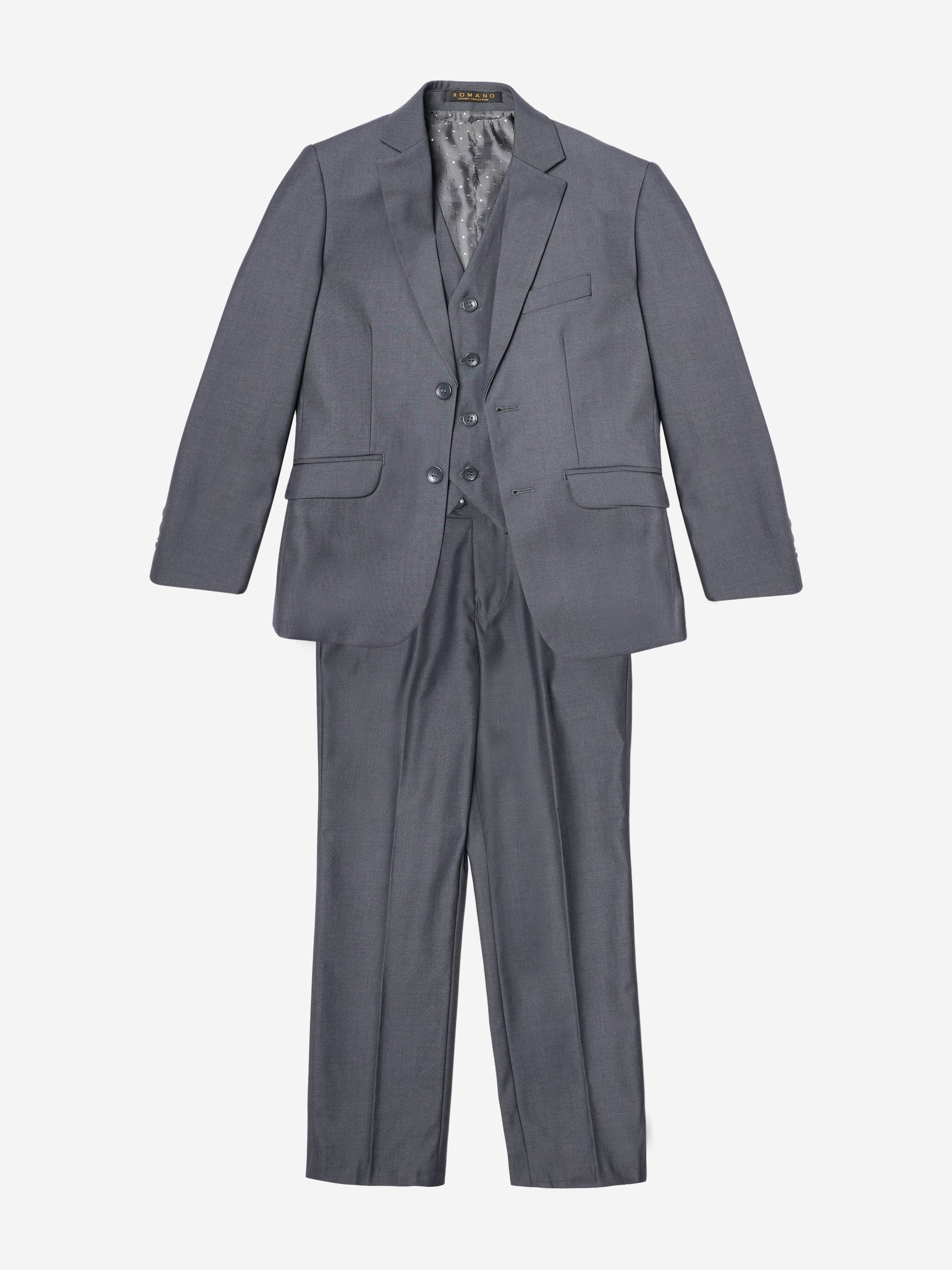 Romano Boys 3 Piece Suit in Grey | Childsplay Clothing