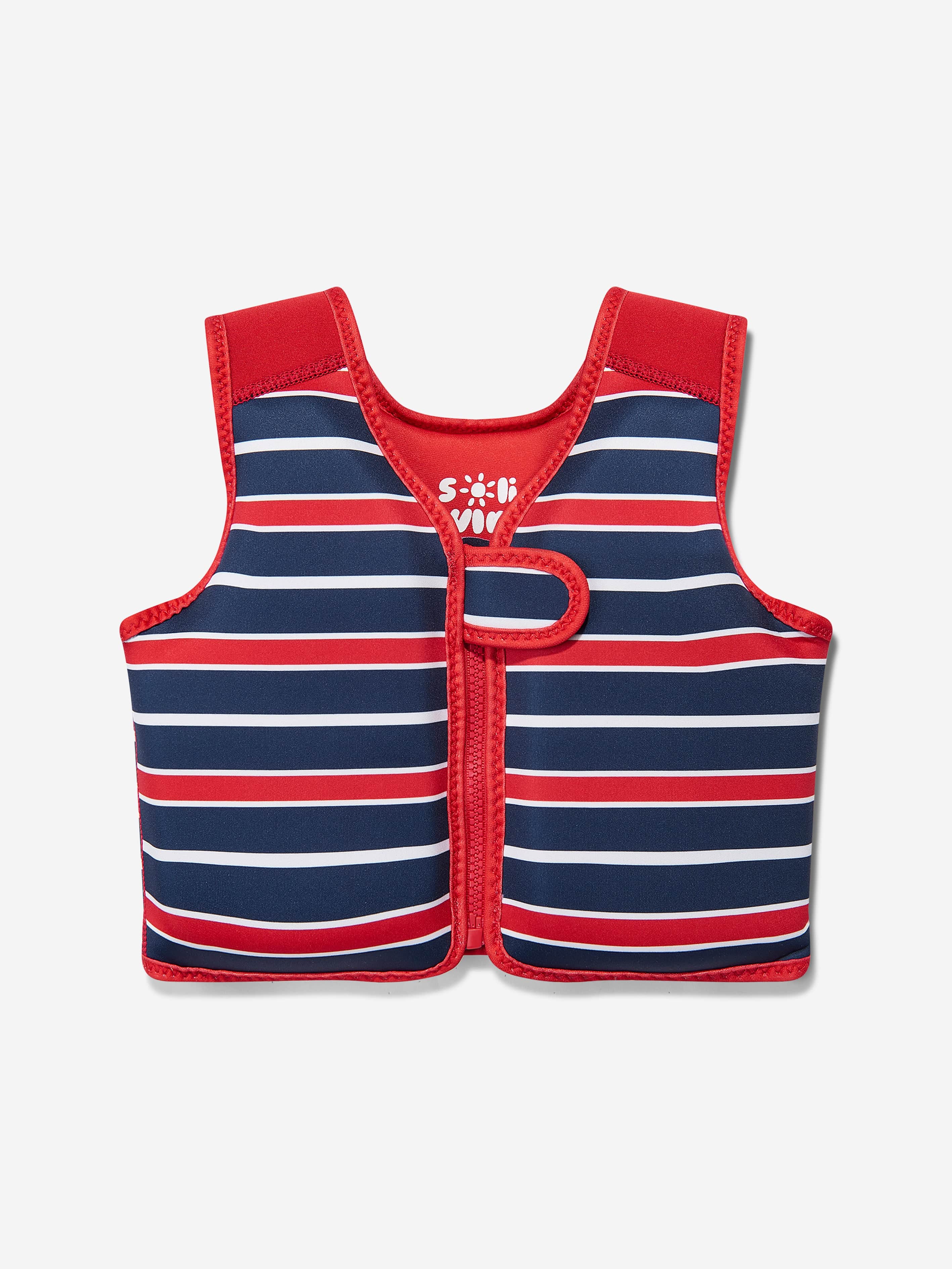 Soli Swim Boys Striped Float Jacket in Red (UPF50+) | Childsplay Clothing