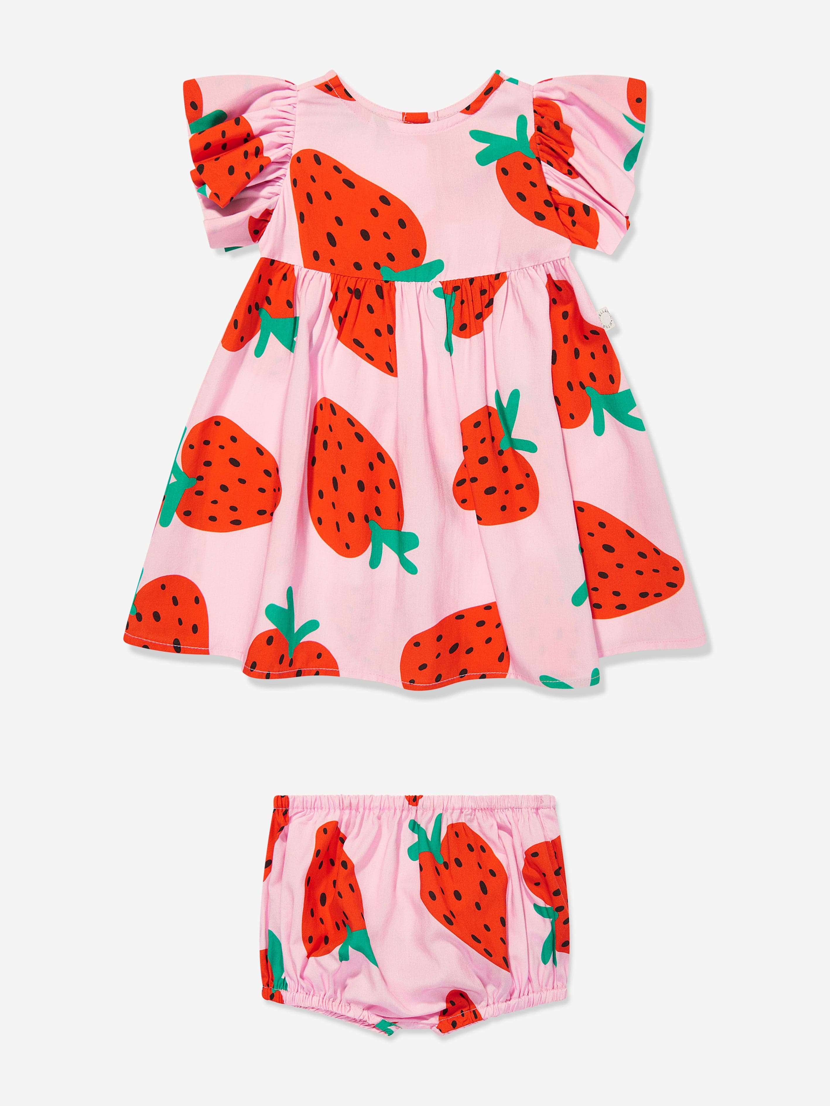 Stella McCartney Baby Girls Strawberry Dress with Knickers in Pink ...