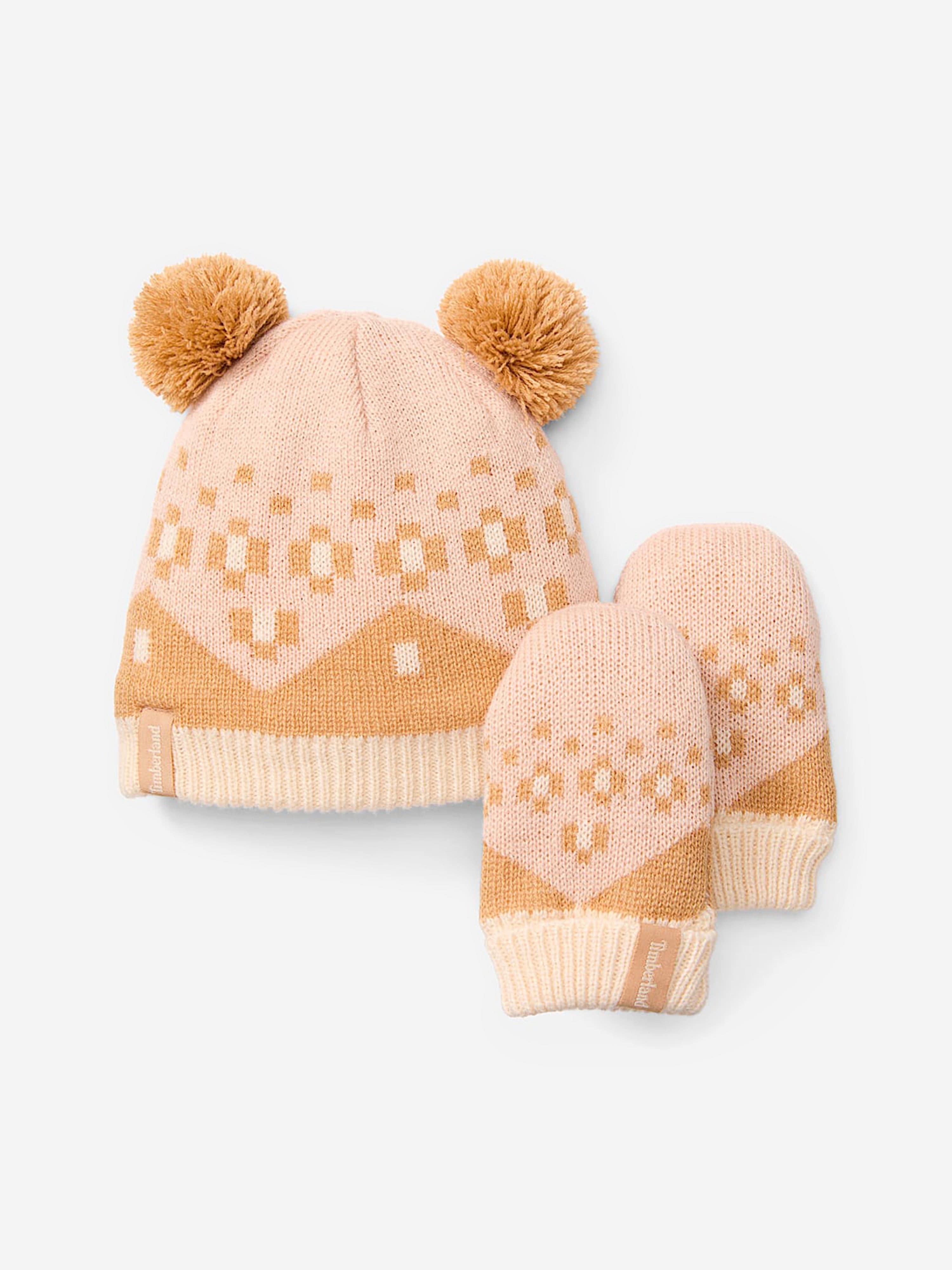 Timberland Baby Girls Fair Isle Set in PInk | Childsplay Clothing
