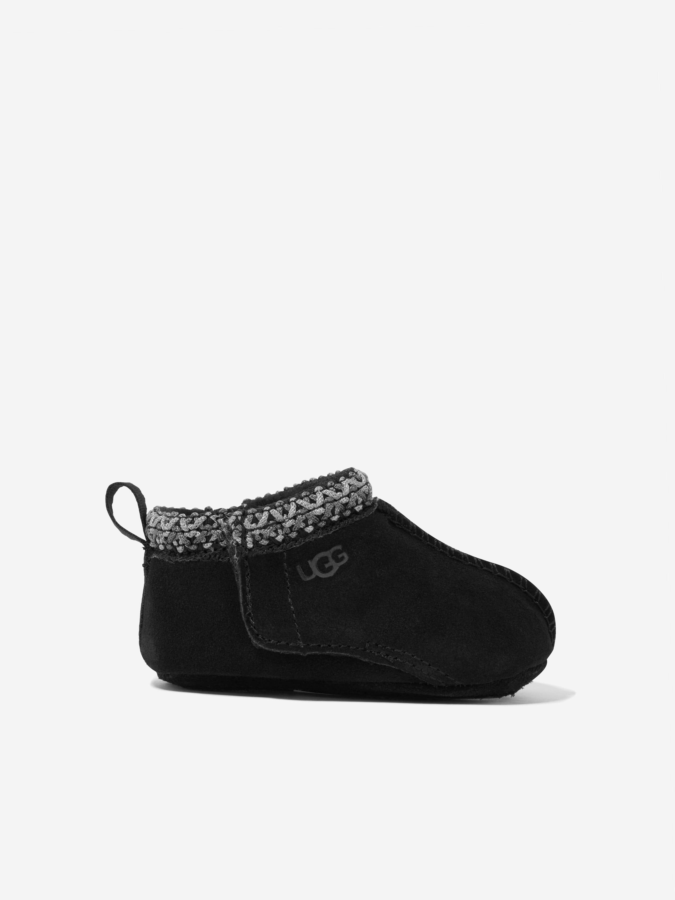 UGG Baby Tasman Slippers in Black | Childsplay Clothing UK