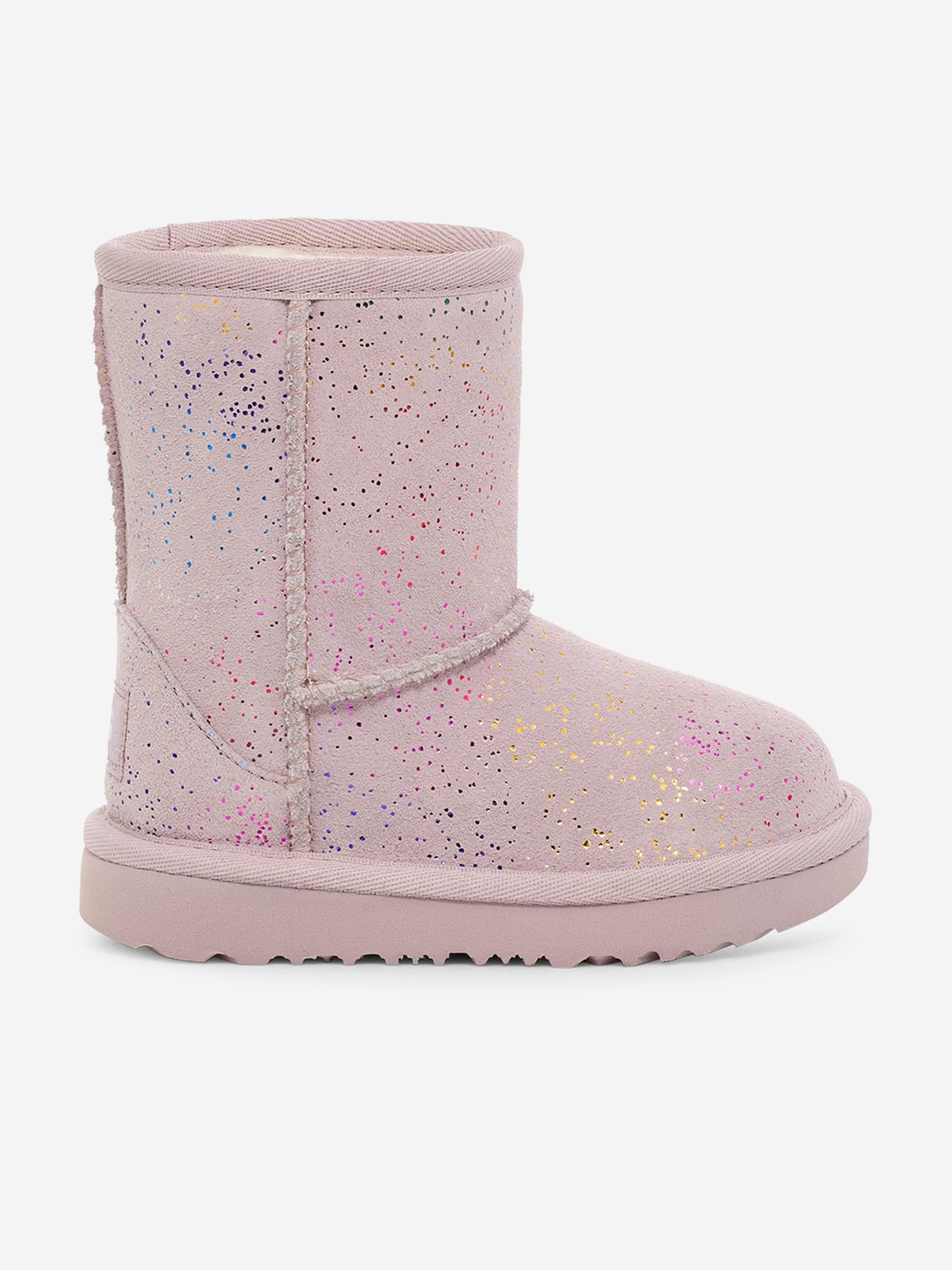 UGG Girls Classic II Shimmer Sky Boots in Purple | Childsplay Clothing