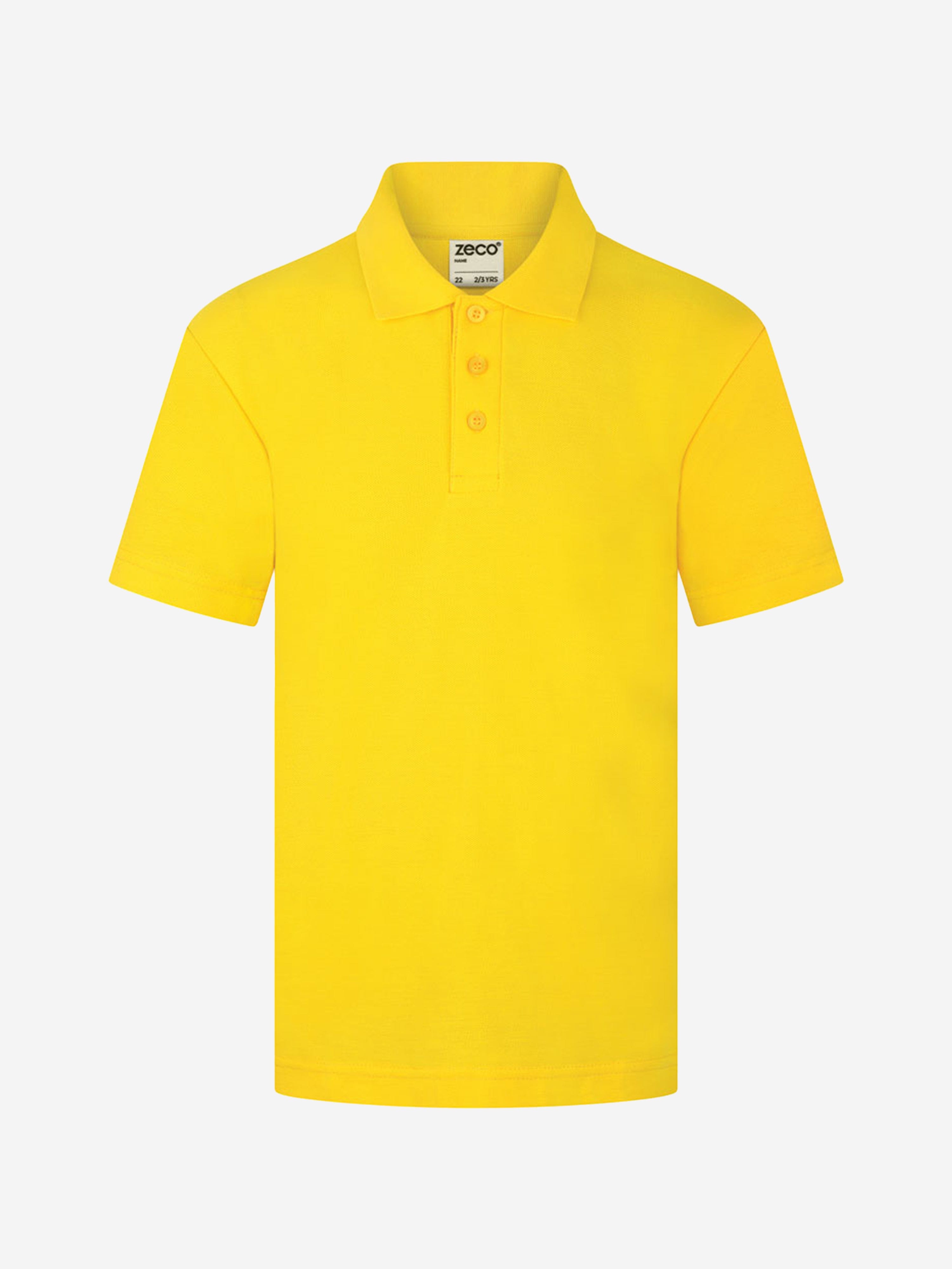 Kids School Polo Shirt in Yellow | Childsplay Clothing