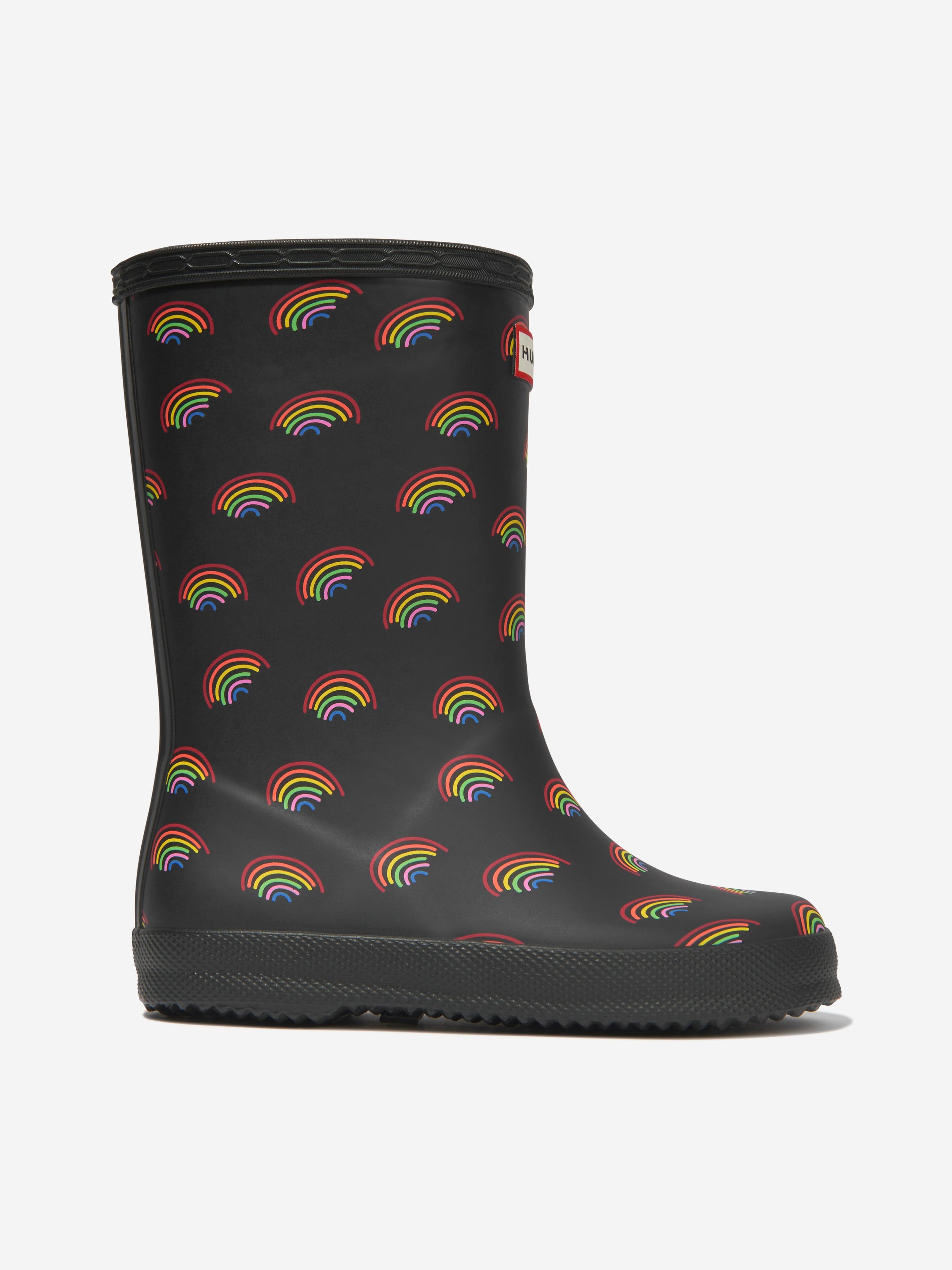 Hunter - Kids First Classic Mini Rainbow Print Wellies | Childsplay ...
