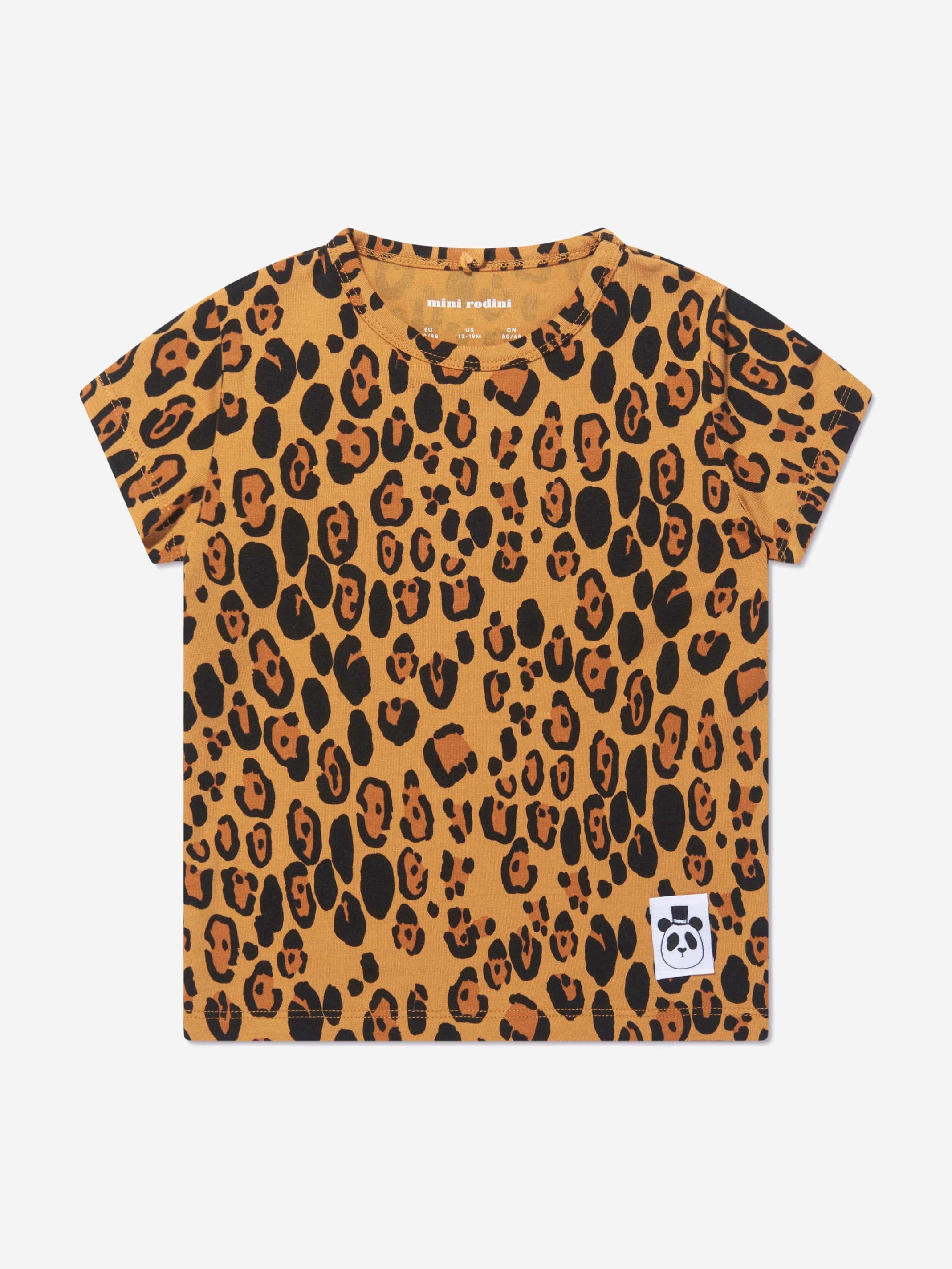 Mini Rodini Girls Leopard Print T-Shirt | Childsplay Clothing